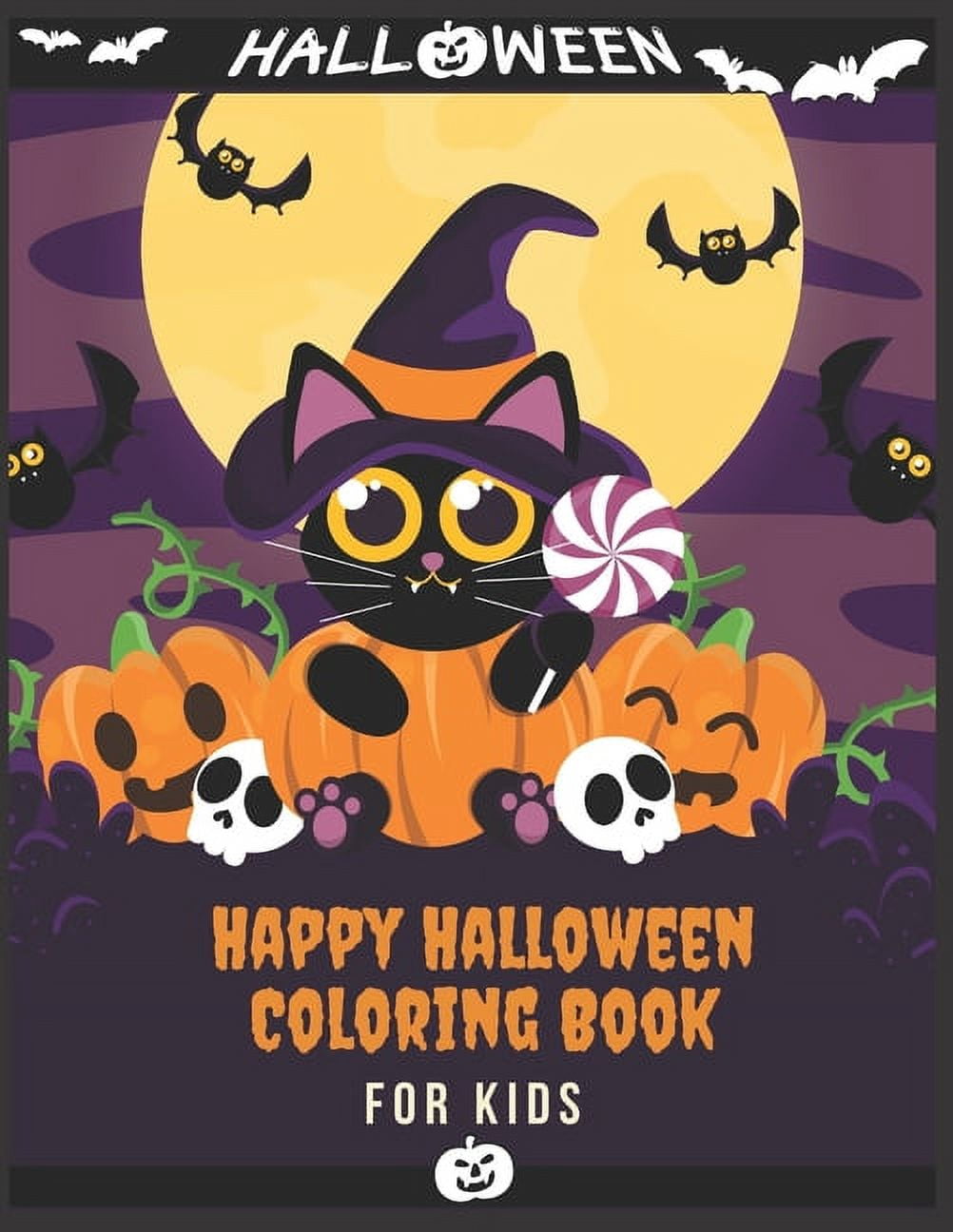 Happy Halloween Coloring Book For kids: (Halloween coloring Book for ...
