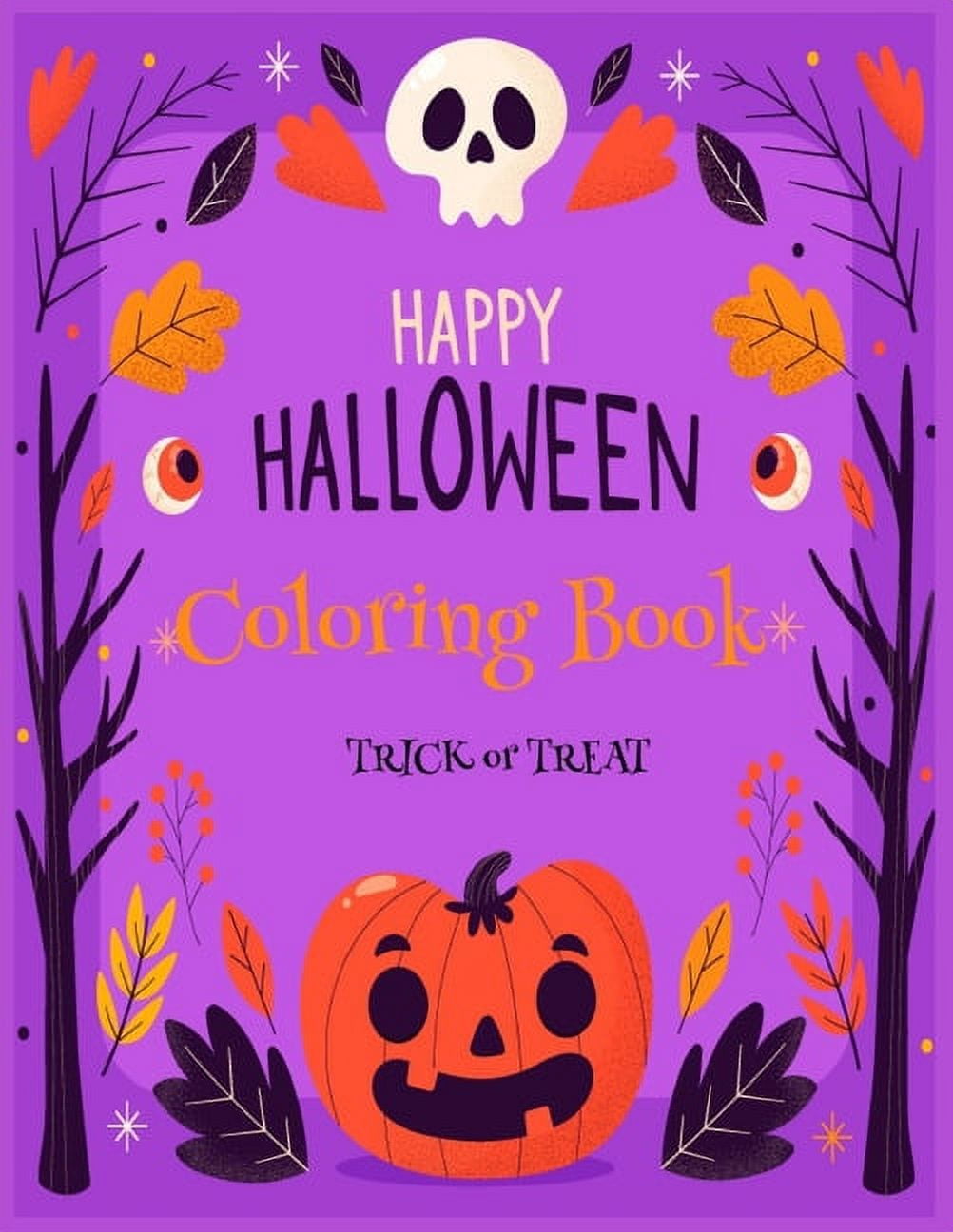 Happy Halloween Coloring Book trick or treat : Halloween Coloring Book ...