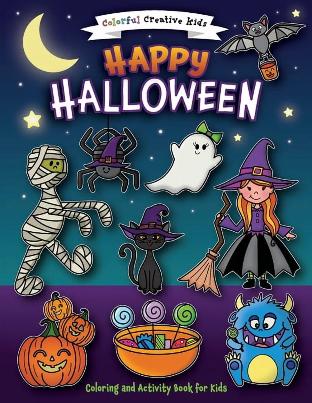 Happy Halloween Coloring and Activity Book (Paperback) - Walmart.com