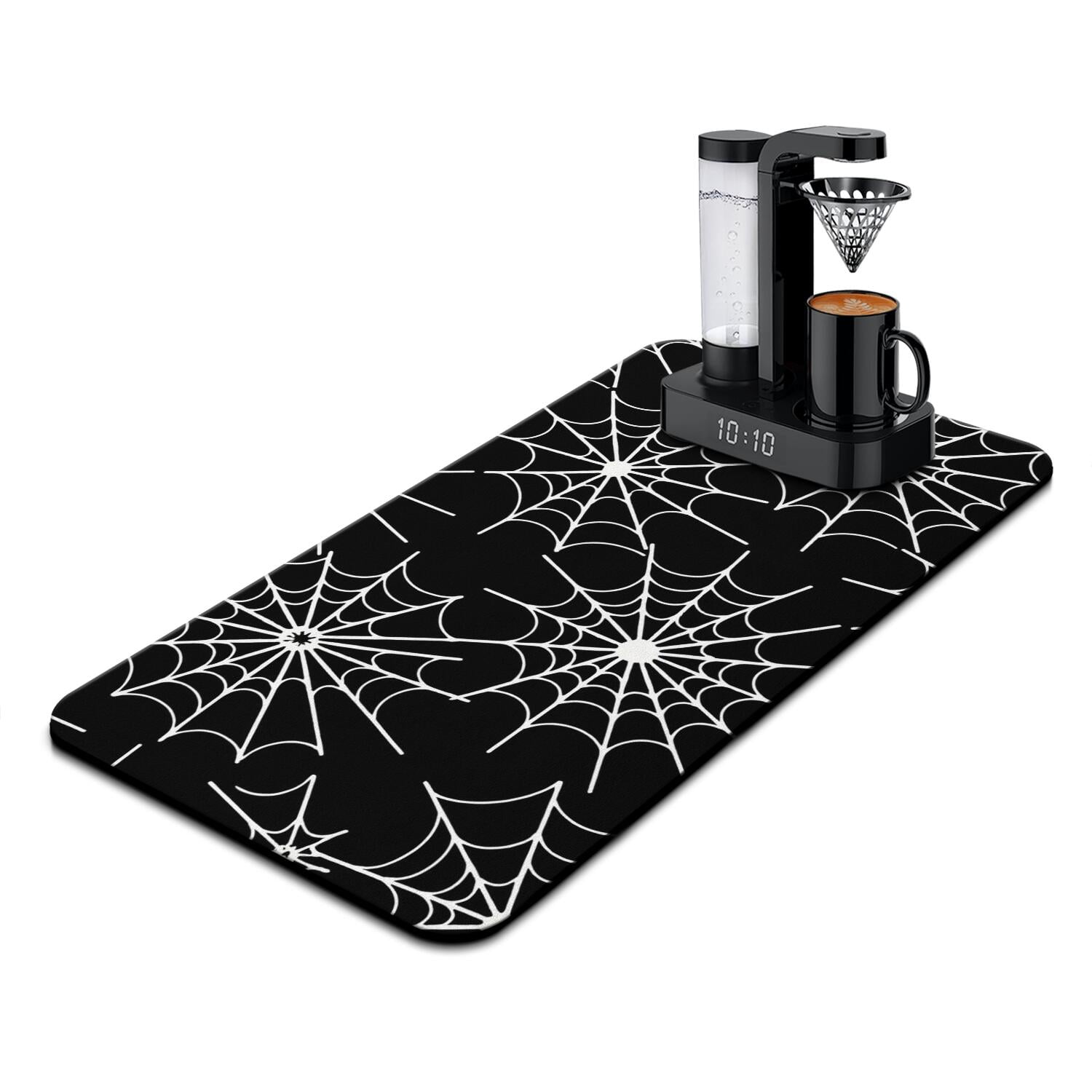 Happy Halloween Dish Drying Mat for Kitchen Counter 17x31.5 Inch Evil ...