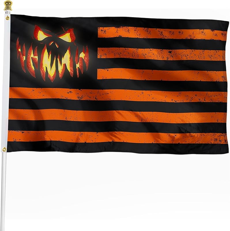 Happy Halloween Flag 3x5 ft Outdoor, Quality Polyester with Pumpkin ...