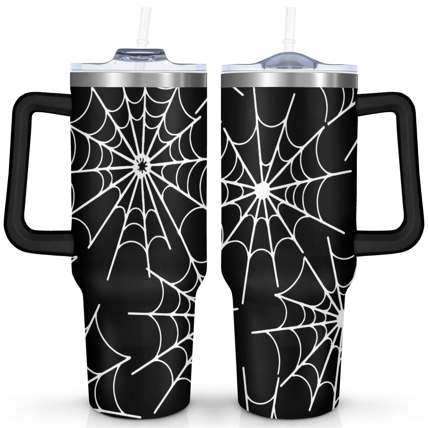 Happy Halloween Ghost Cup with Handle and Straws 40 oz Insulated ...