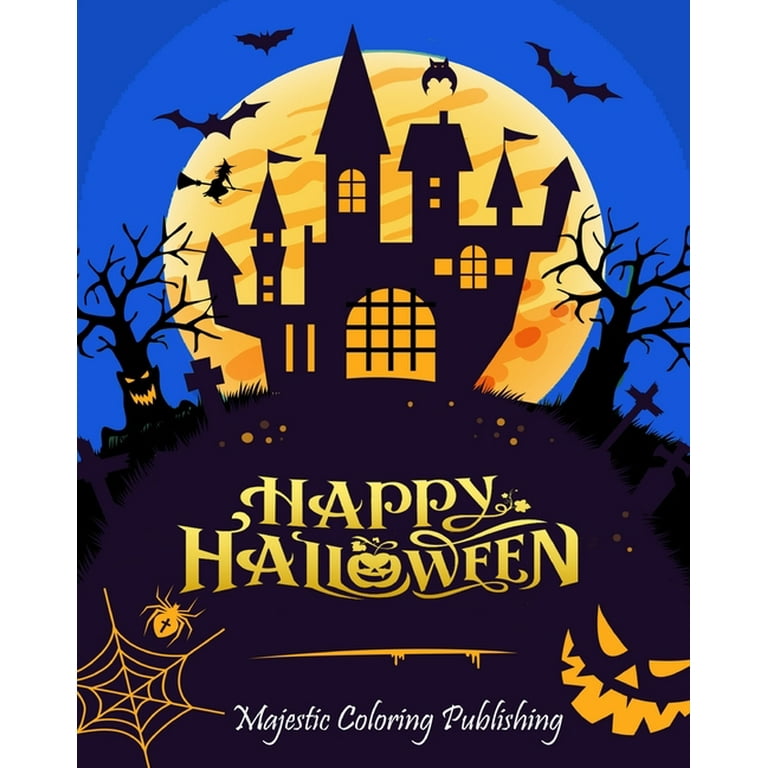 dark halloween coloring pages