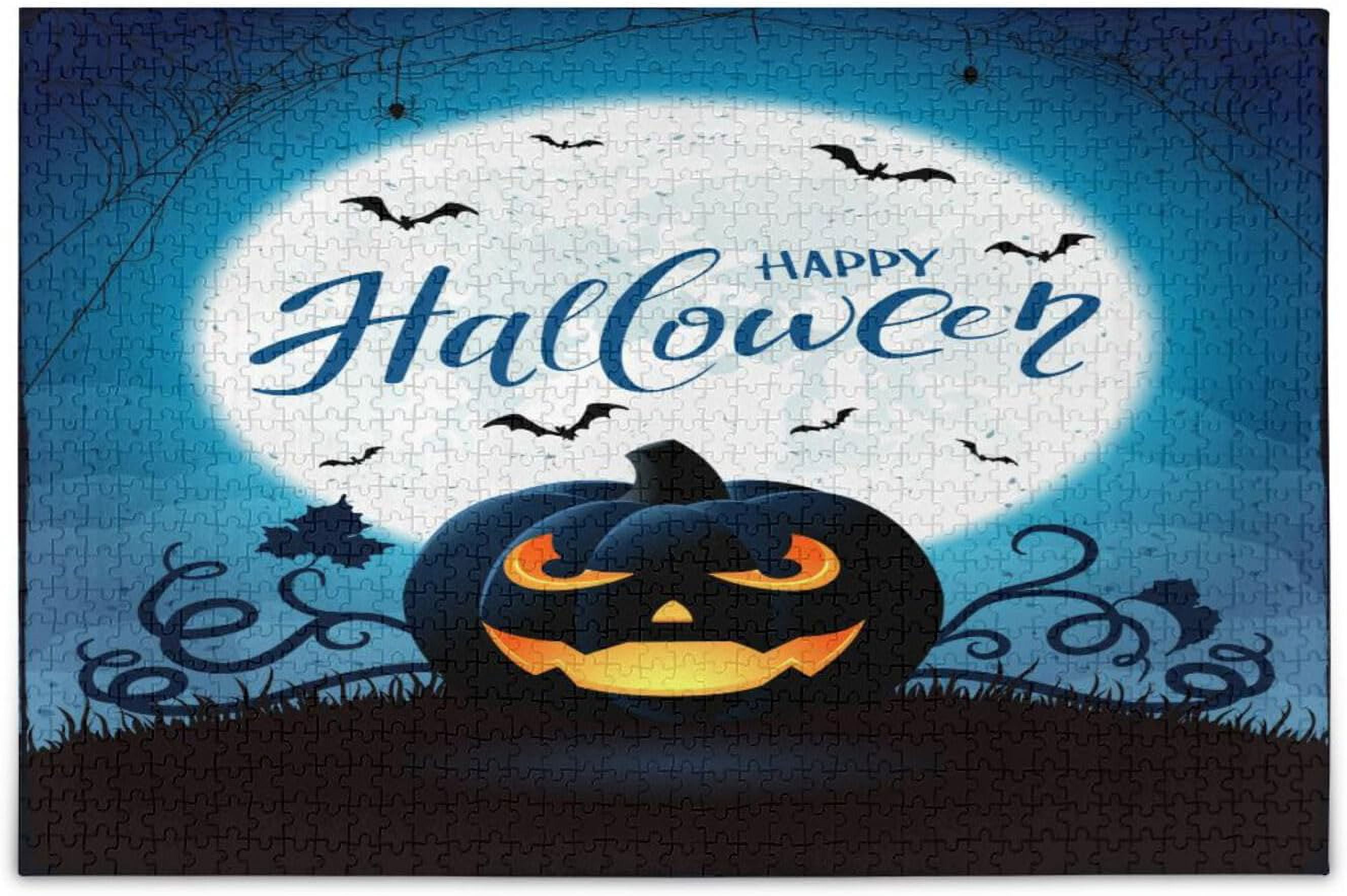 Happy Halloween Jigsaw Puzzle 1000 PiecesDie-Cut Puzzle Pieces Are Easy ...