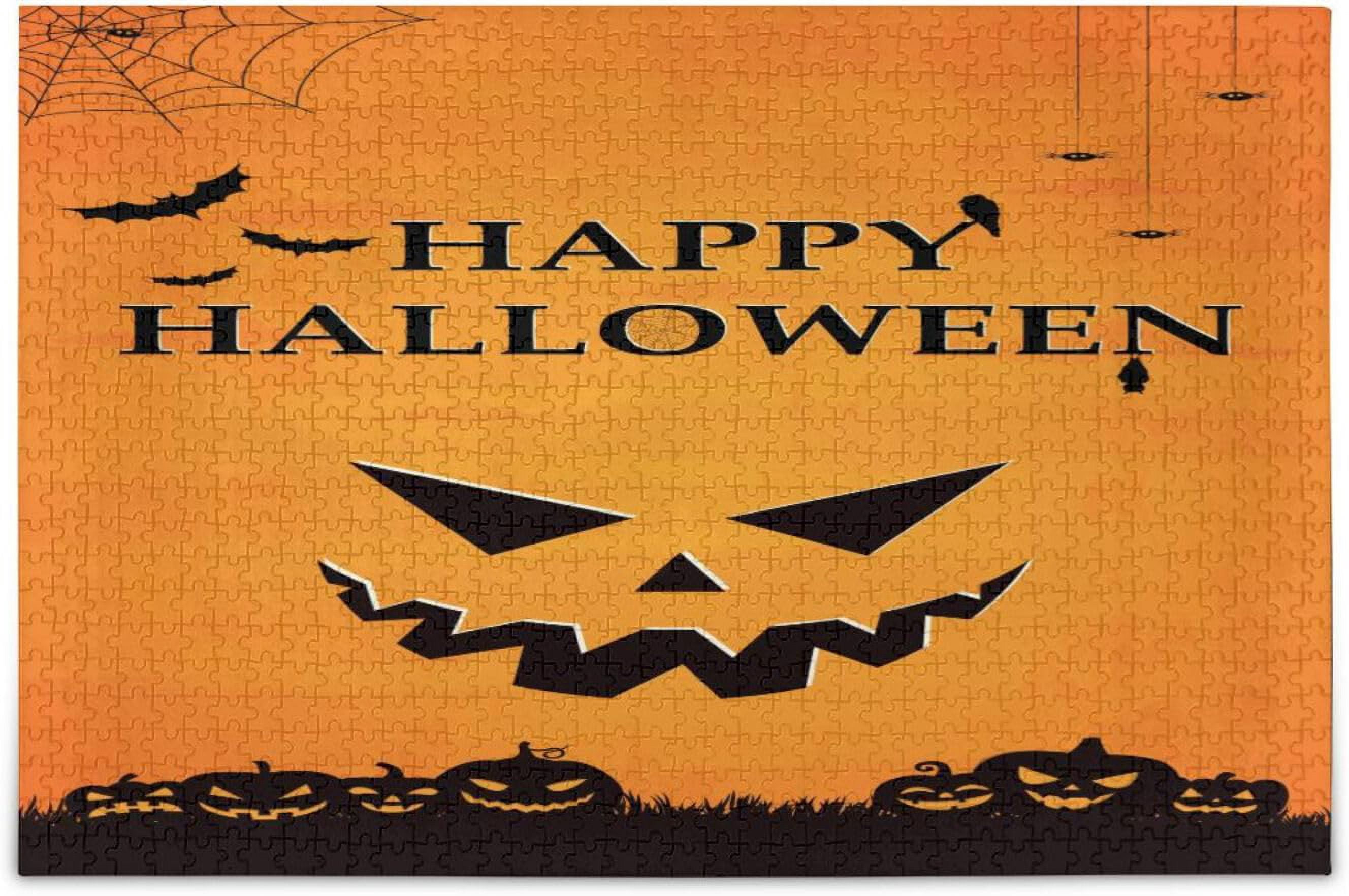 Happy Halloween Jigsaw Puzzle 1000 PiecesDie-Cut Puzzle Pieces Are Easy ...