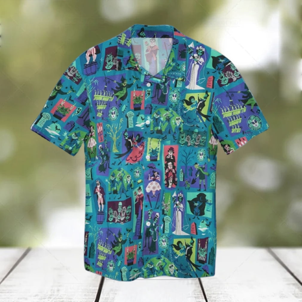 Happy Halloween Outfit Horror Cartoon Comic Theme Hawaiian Aloha Shirts ...