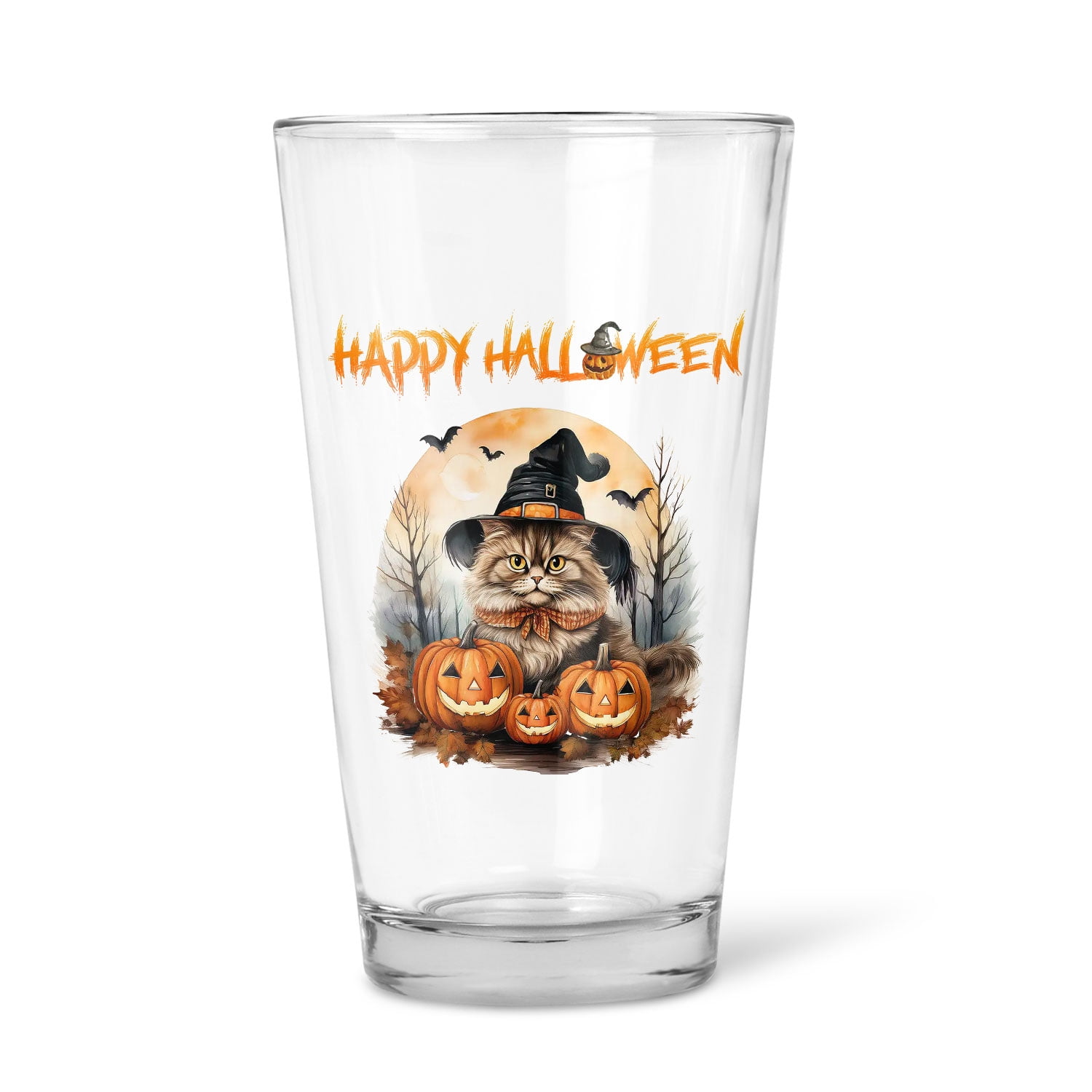 Happy Halloween Persian Witches Hat Pumpkin Carving 16oz Pint Beer ...