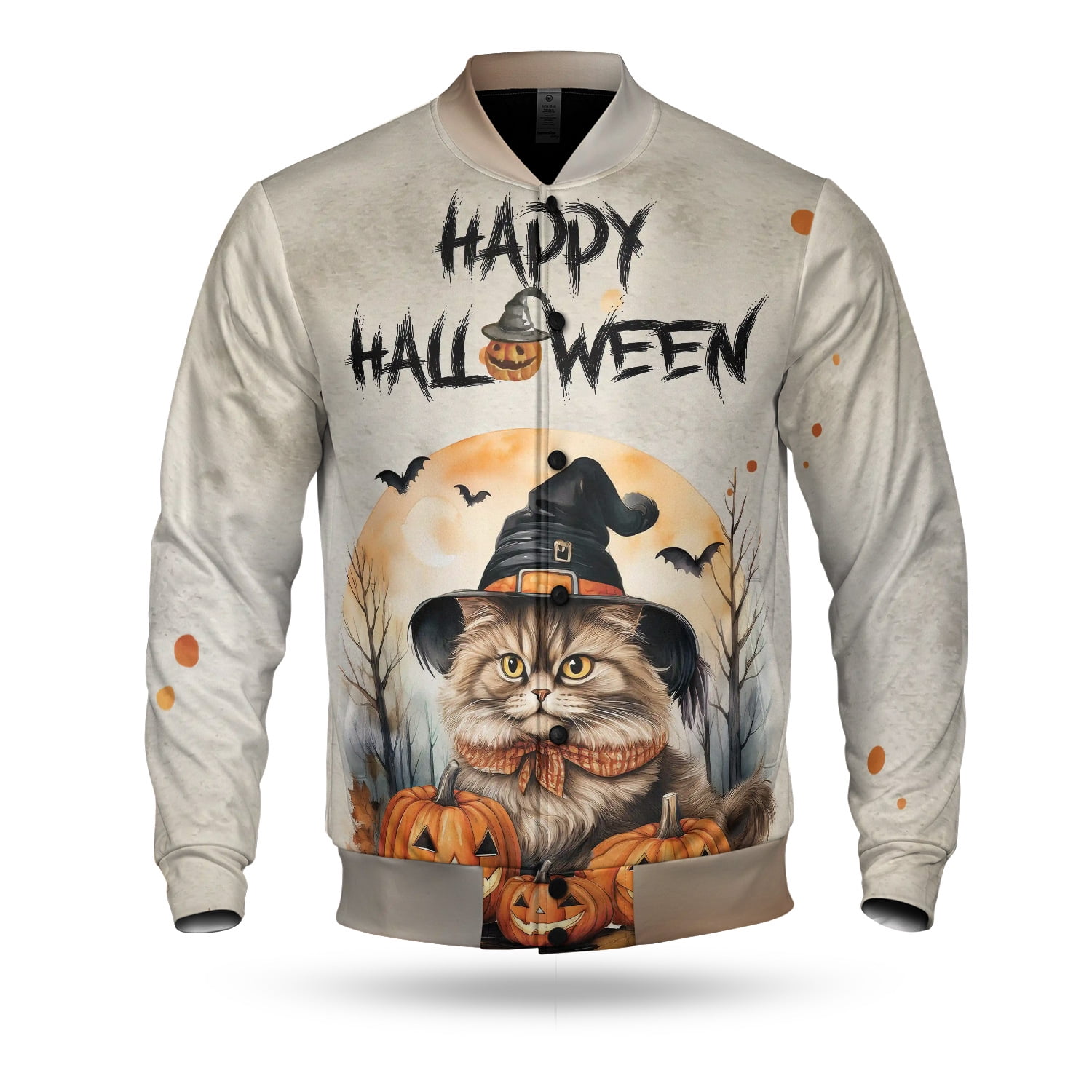 Happy Halloween Persian Witches Hat Pumpkin Carving All Over Print 3D ...