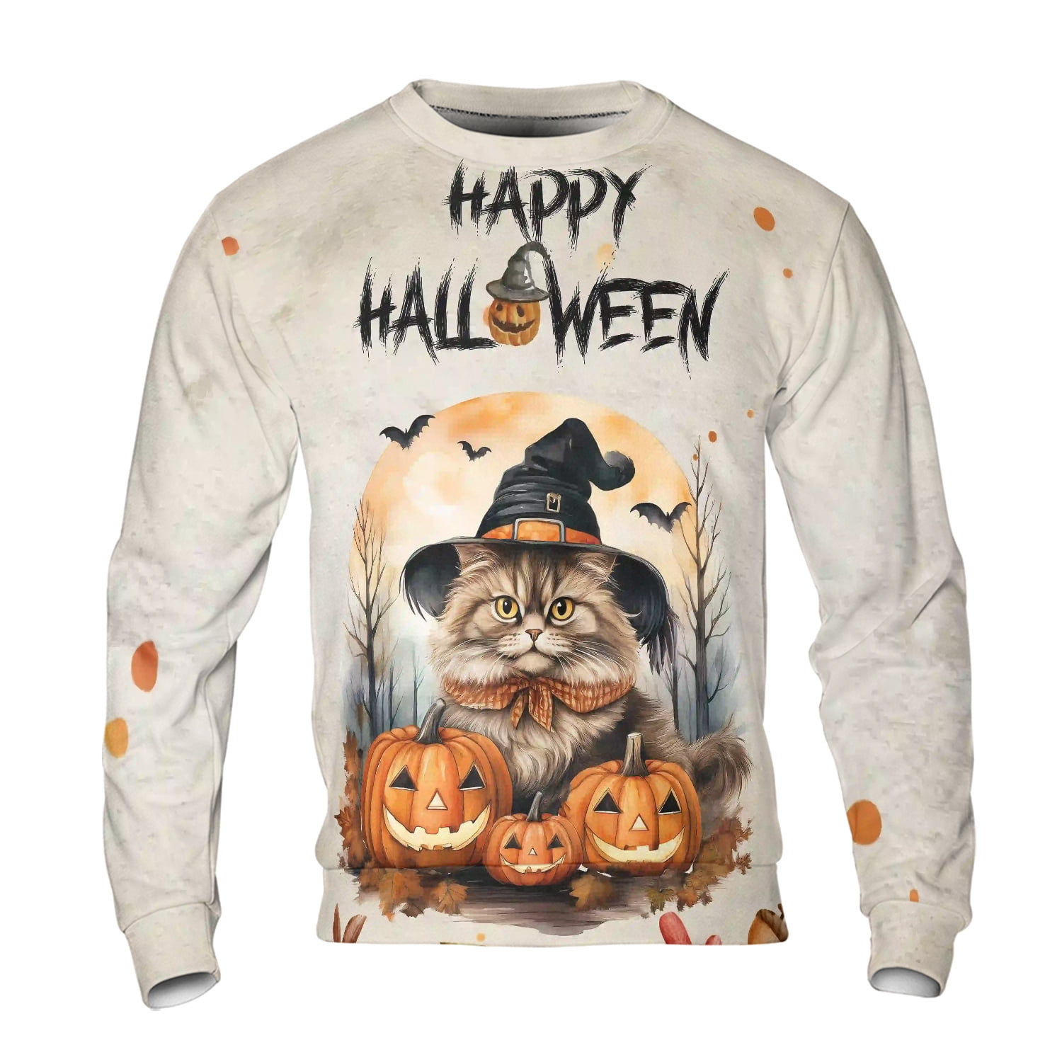 Happy Halloween Persian Witches Hat Pumpkin Carving All Over Print 3D ...