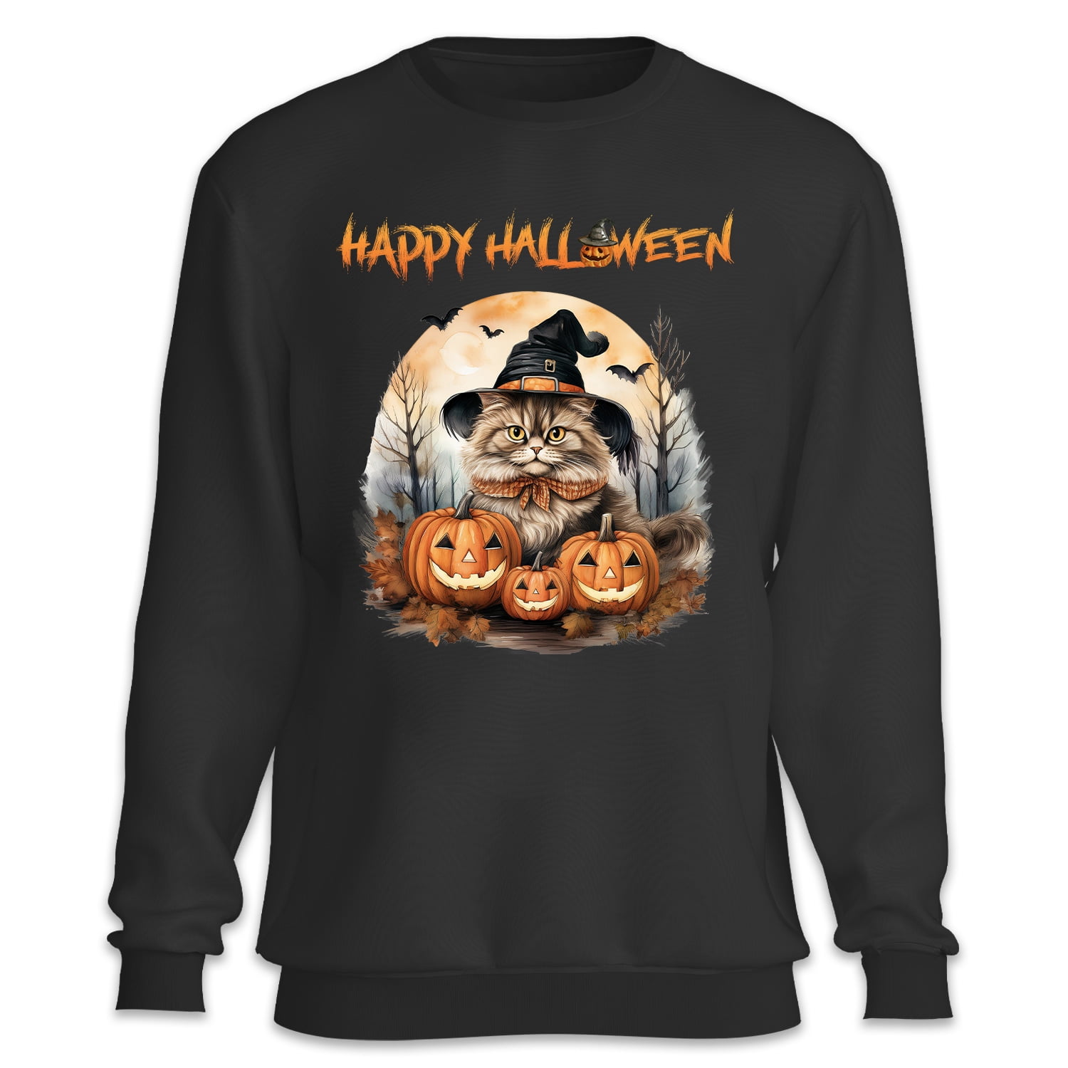 Happy Halloween Persian Witches Hat Pumpkin Carving Sweatshirt Unisex ...