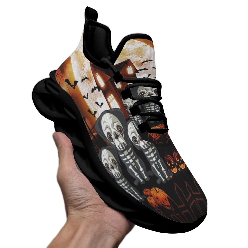 Happy Halloween Pug Costume Shoes Sneakers Black Size 12 - Walmart.com