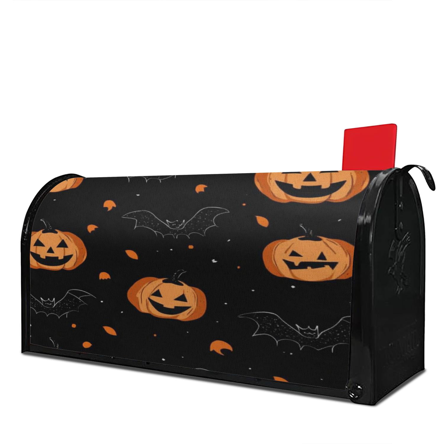 Happy Halloween Spooky Pumpkin Bat Mailbox Covers,Magnetic 18x21 Inch ...