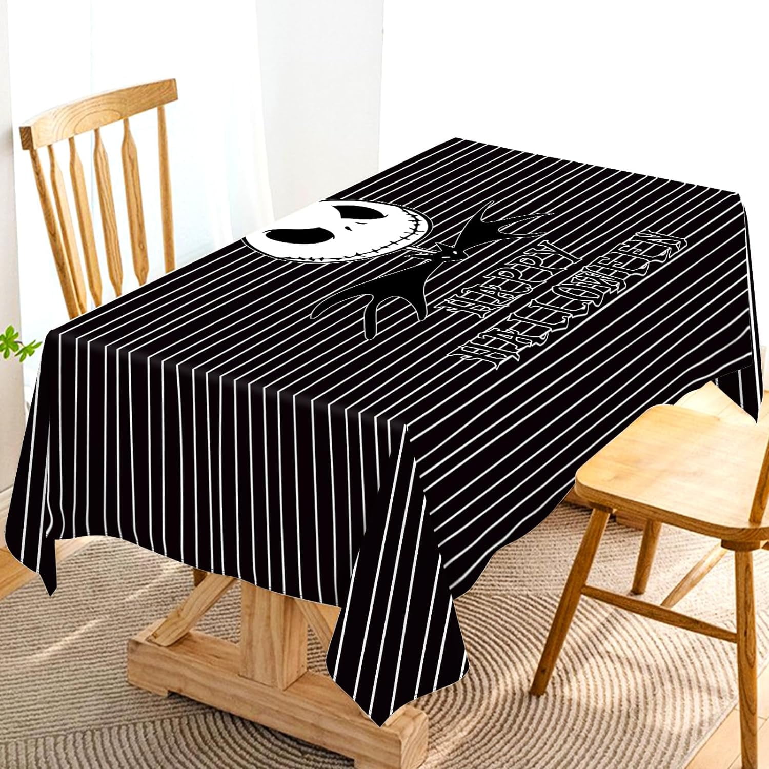 Happy Halloween Tablecloth The Nightmare Before Christmas Jack ...