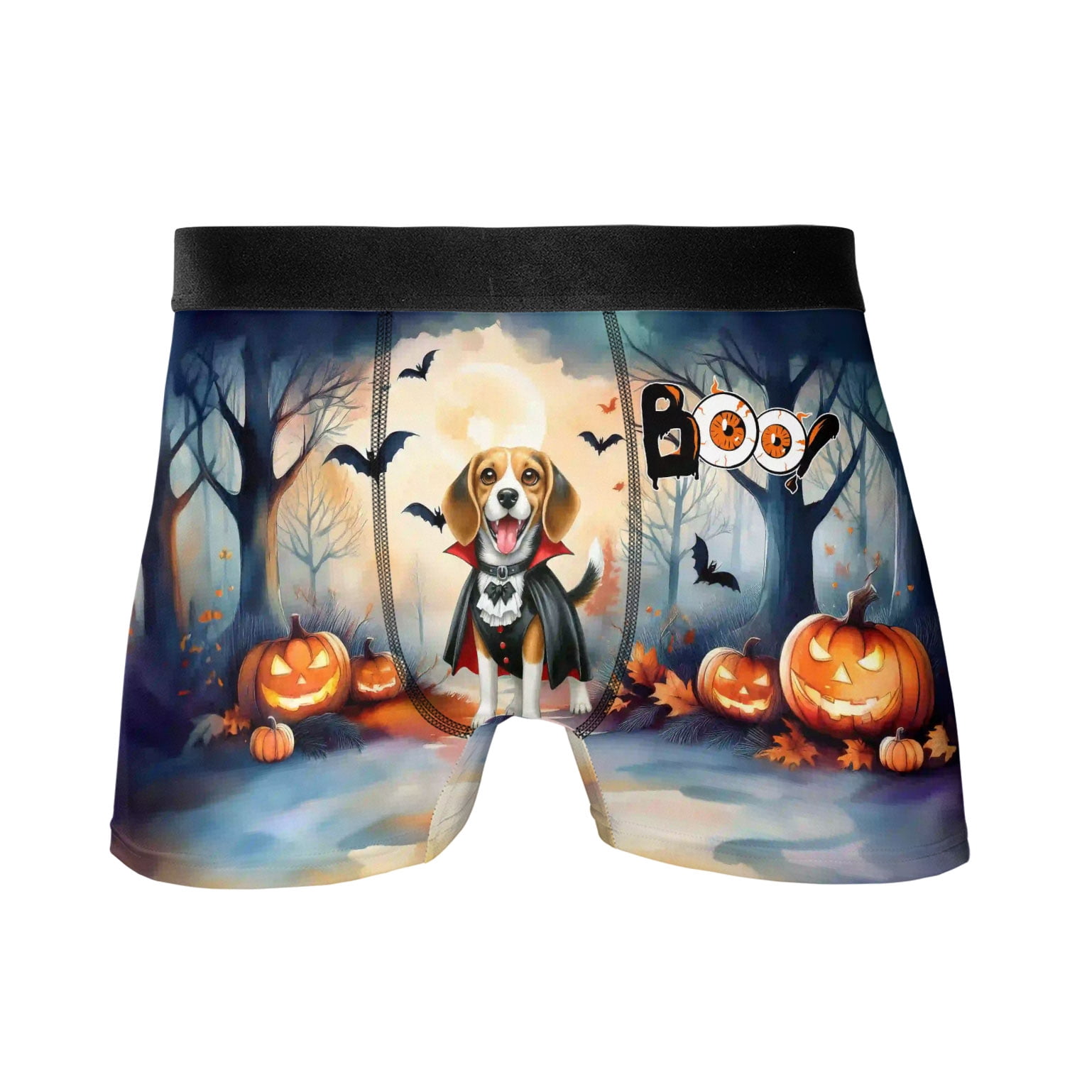 Happy Halloween Vampire Beagle BOO with Pumpkins Fun and Spooky All ...