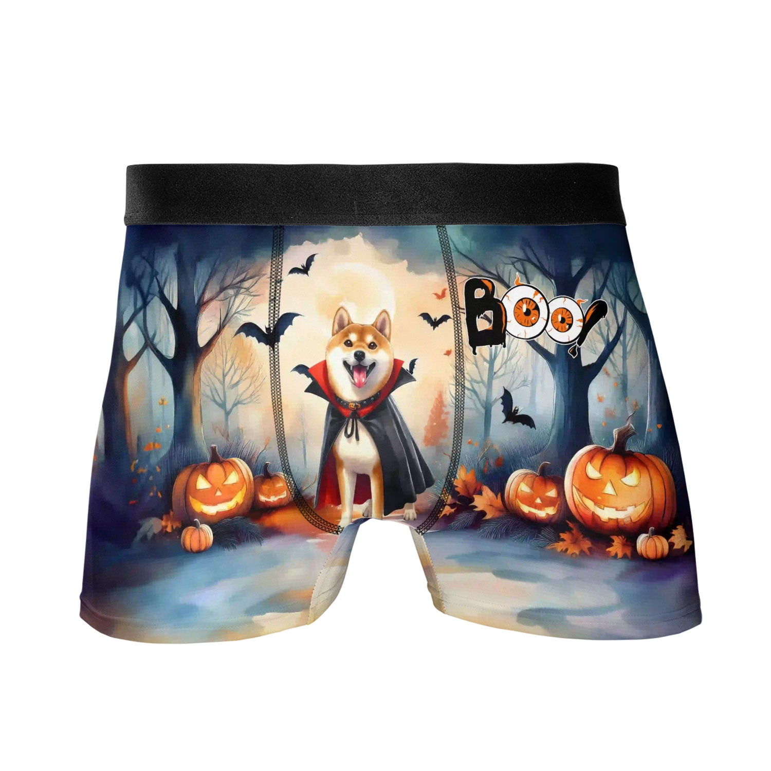 Happy Halloween Vampire Shiba Inu BOO with Pumpkins Fun and Spooky All ...