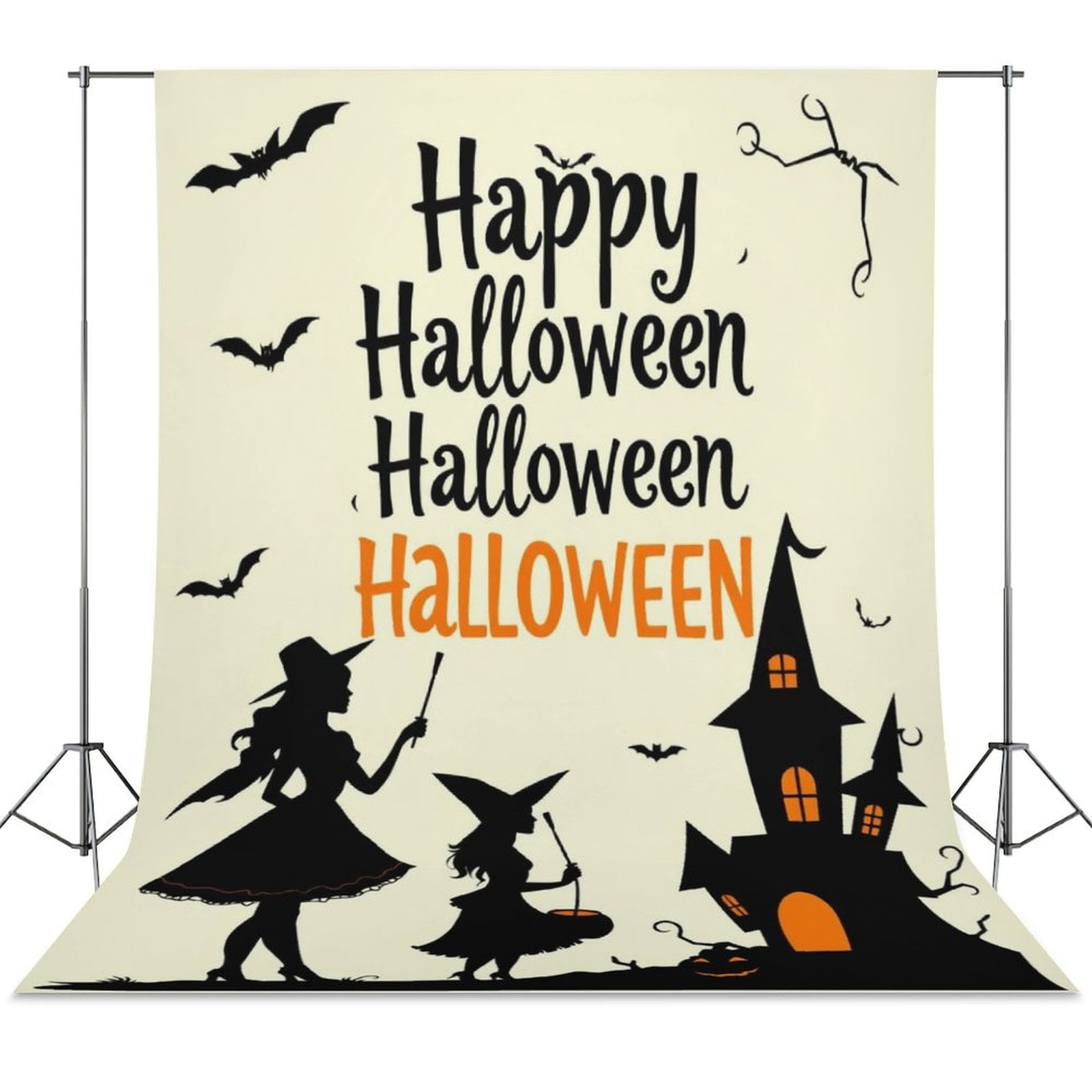 Happy Halloween Witches Party Backdrop Birthday Decoration Backgrounds ...