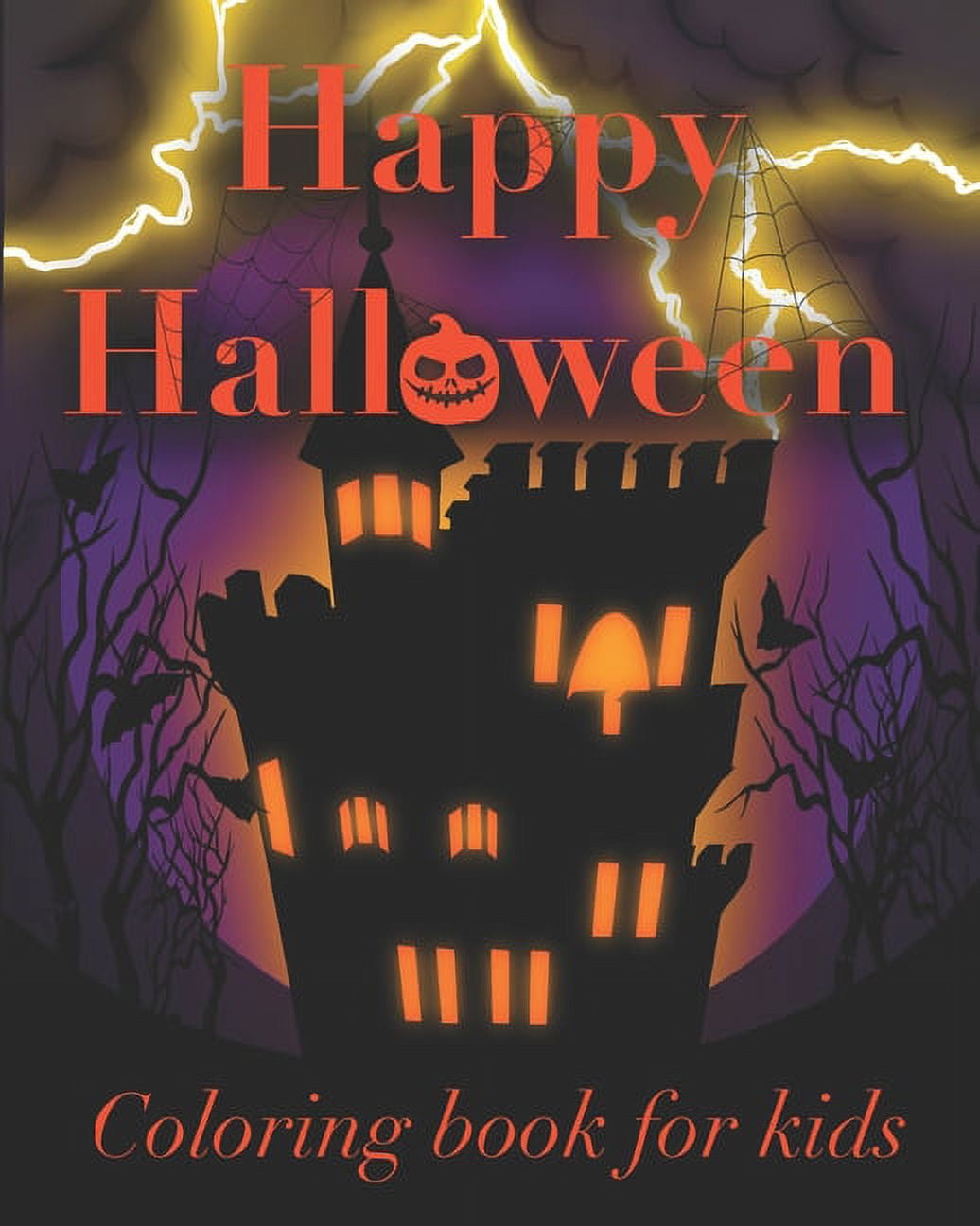 Happy Halloween coloring book for kids: an adorably spooky coloring ...