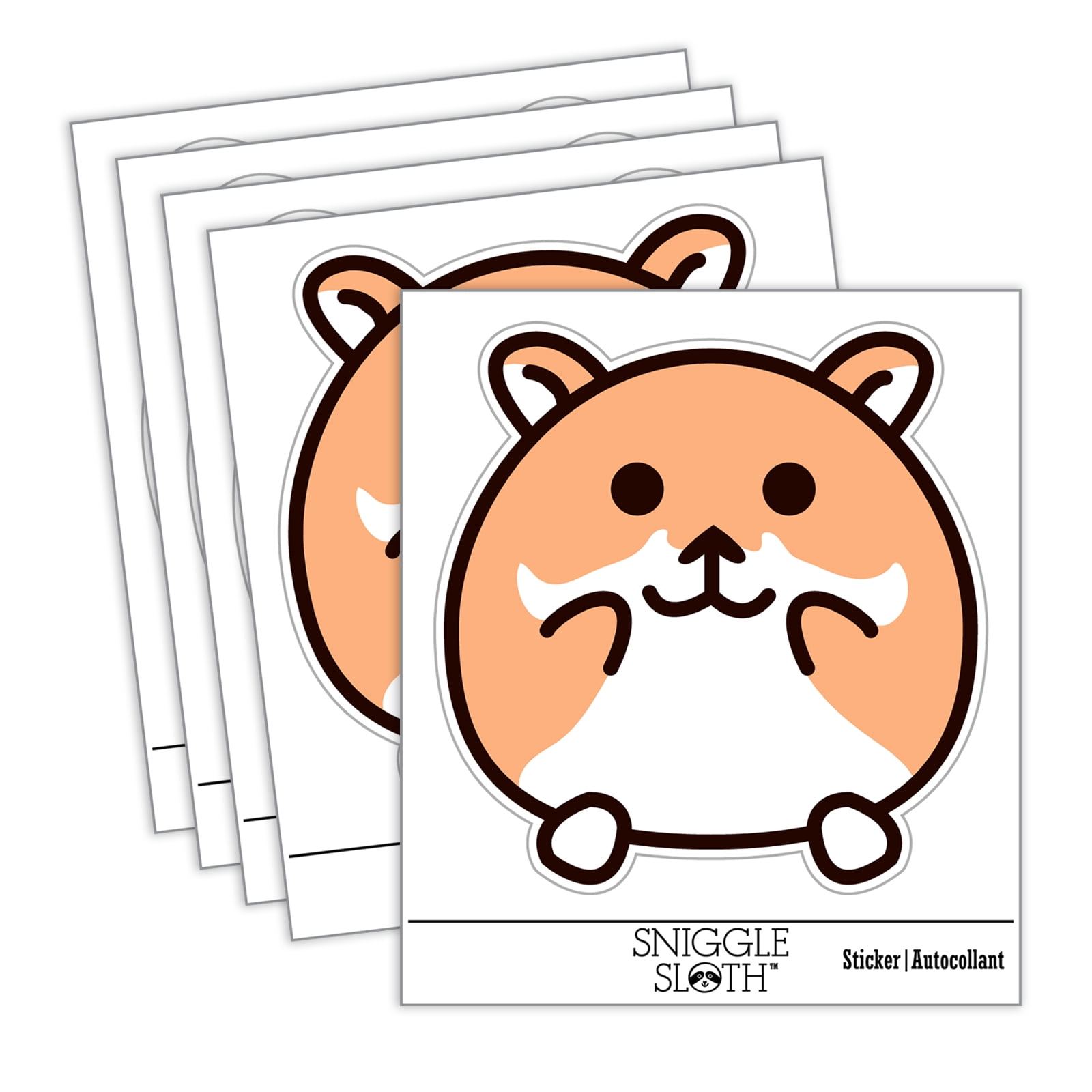 Happy Hamster Car Window Bumper Water Bottle Phone Tablet Laptop ...