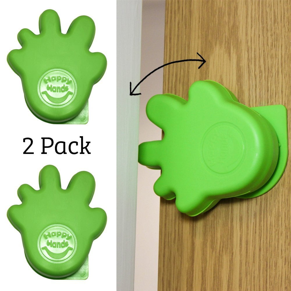 Happy Hands Anti Slam Child Door Safety Finger Trap Stoppers - 2 Pack ...