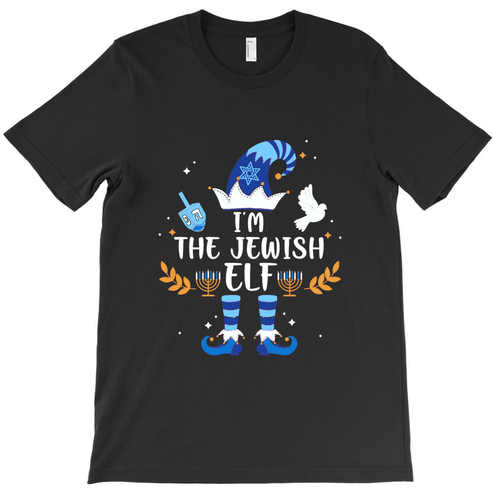 Happy Hanukkah 2026 Jewish Elf Family Themed Holiday Graphic Design Fun ...