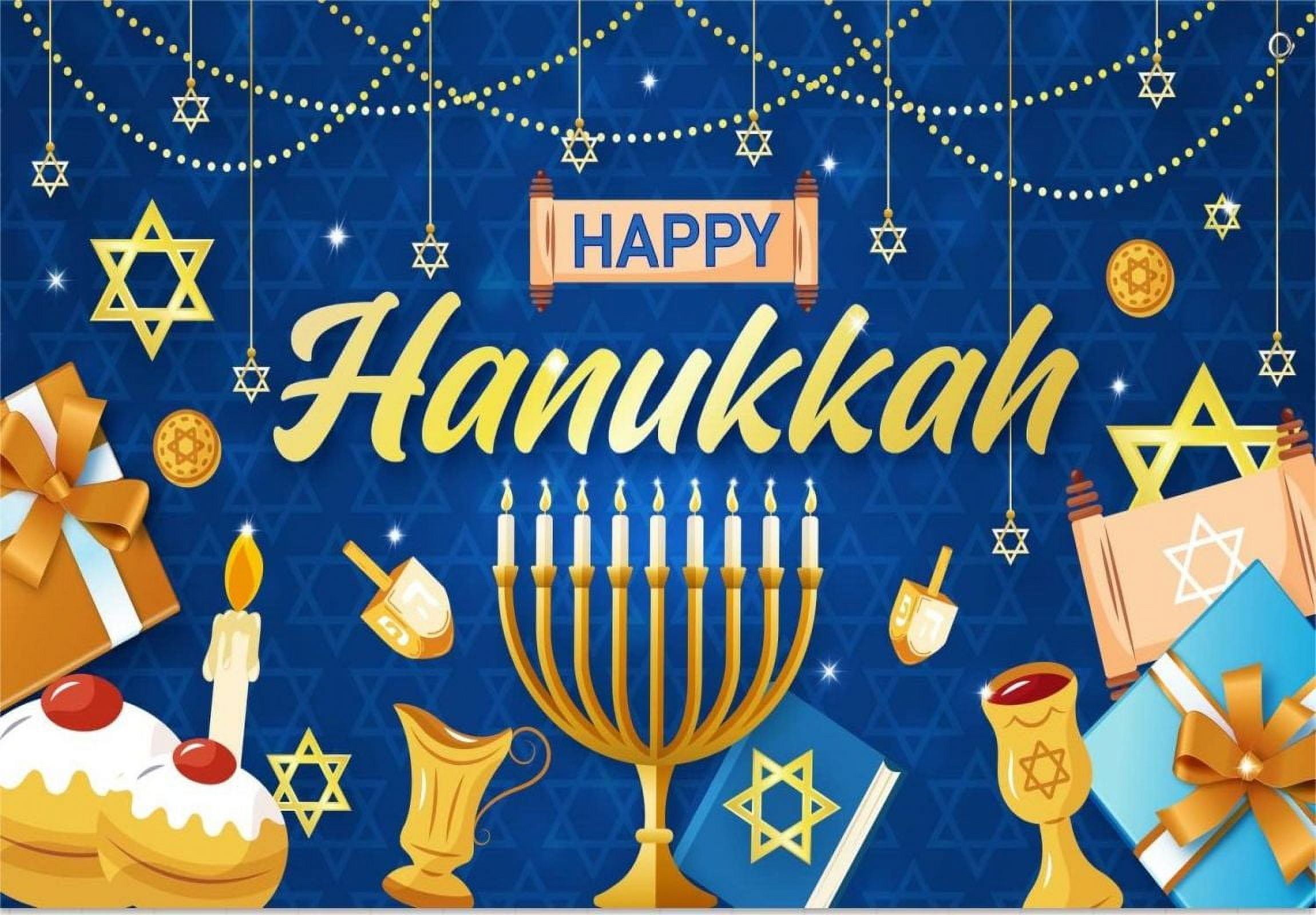 Happy Hanukkah Background Party Photography Backdrops Lantern Baby ...