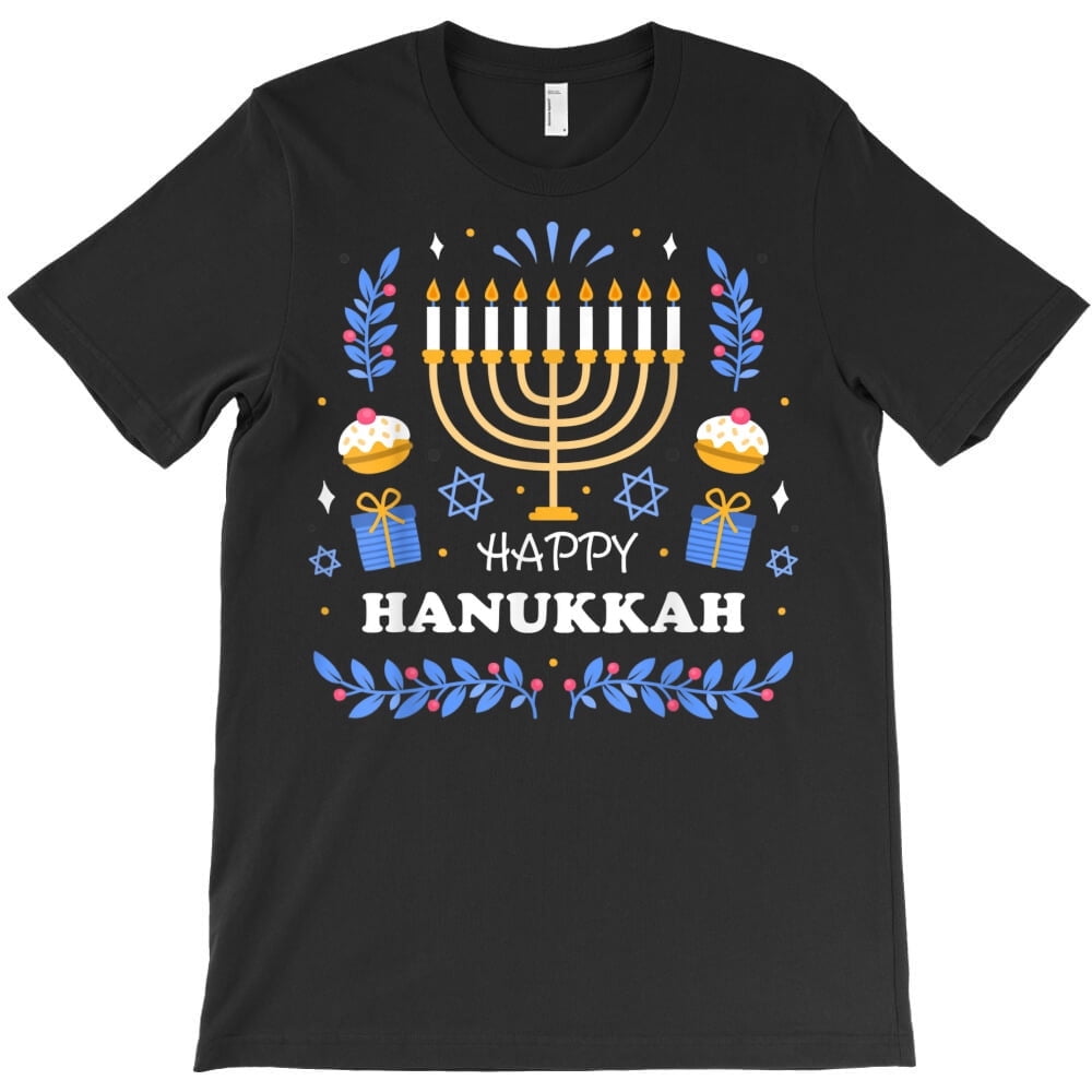 Happy Hanukkah Festival Of Lights Funny Menorah Chanukah Jewish H29809 ...