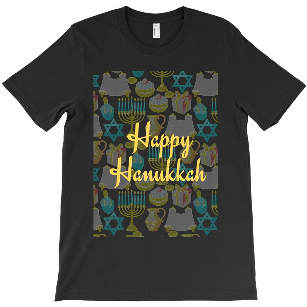 Happy Hanukkah Funny Jewish Holiday Chanukah Menorah Dreidel Festival ...