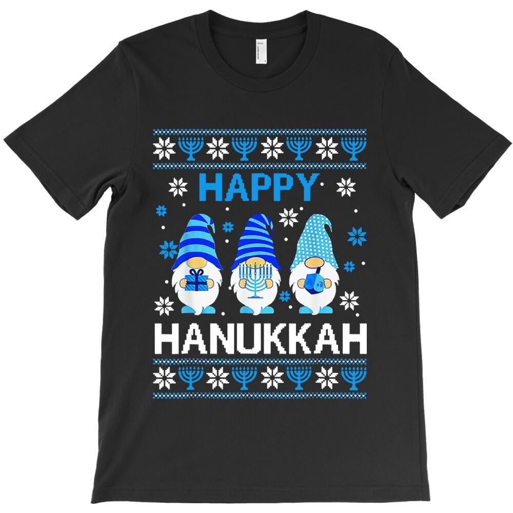 Happy Hanukkah Gnome Funny Jewish Holiday Chanukah Cute Garden Gnome ...