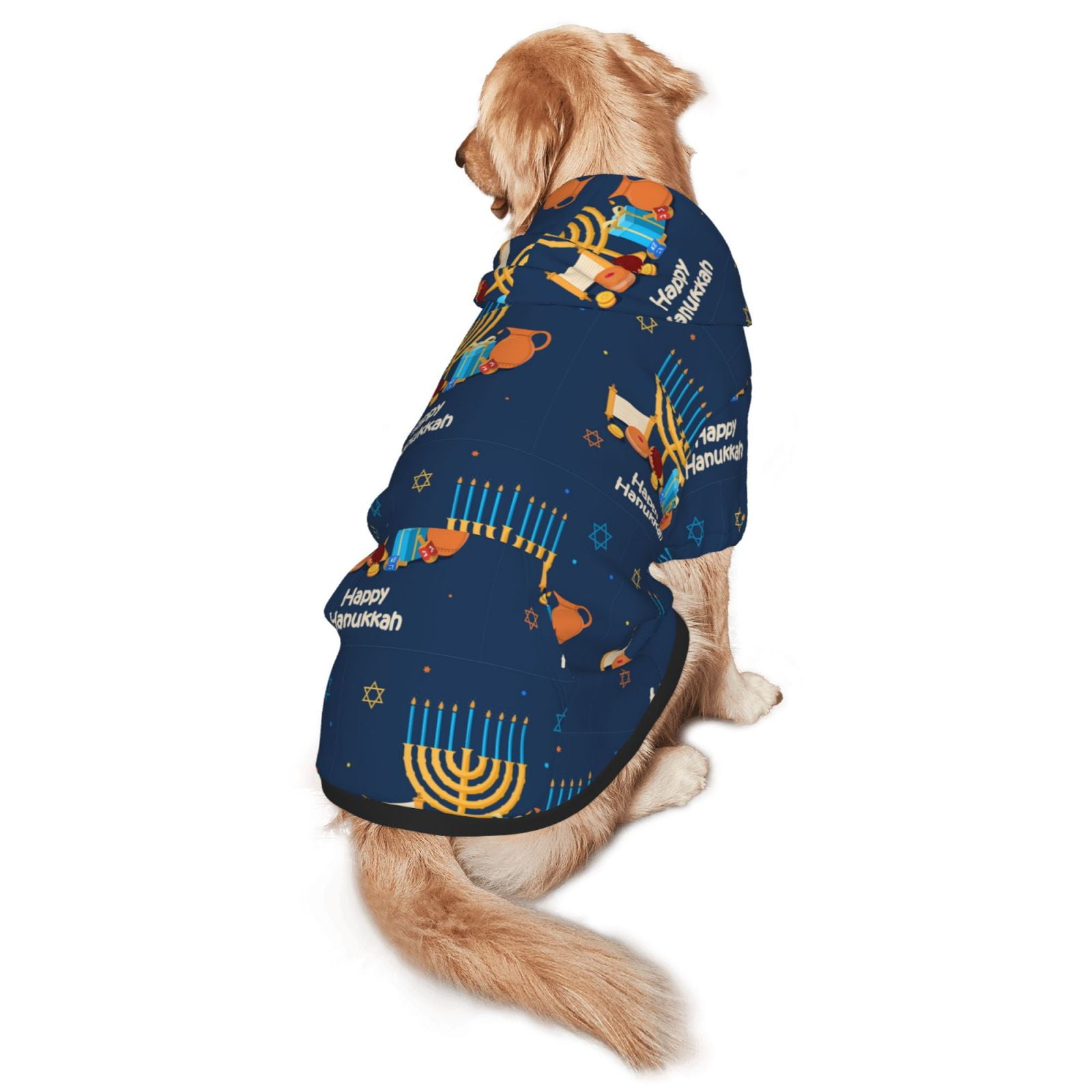 Happy Hanukkah Jewish Chanukah Holiday Dog Costumes Puppy Hoodies ...