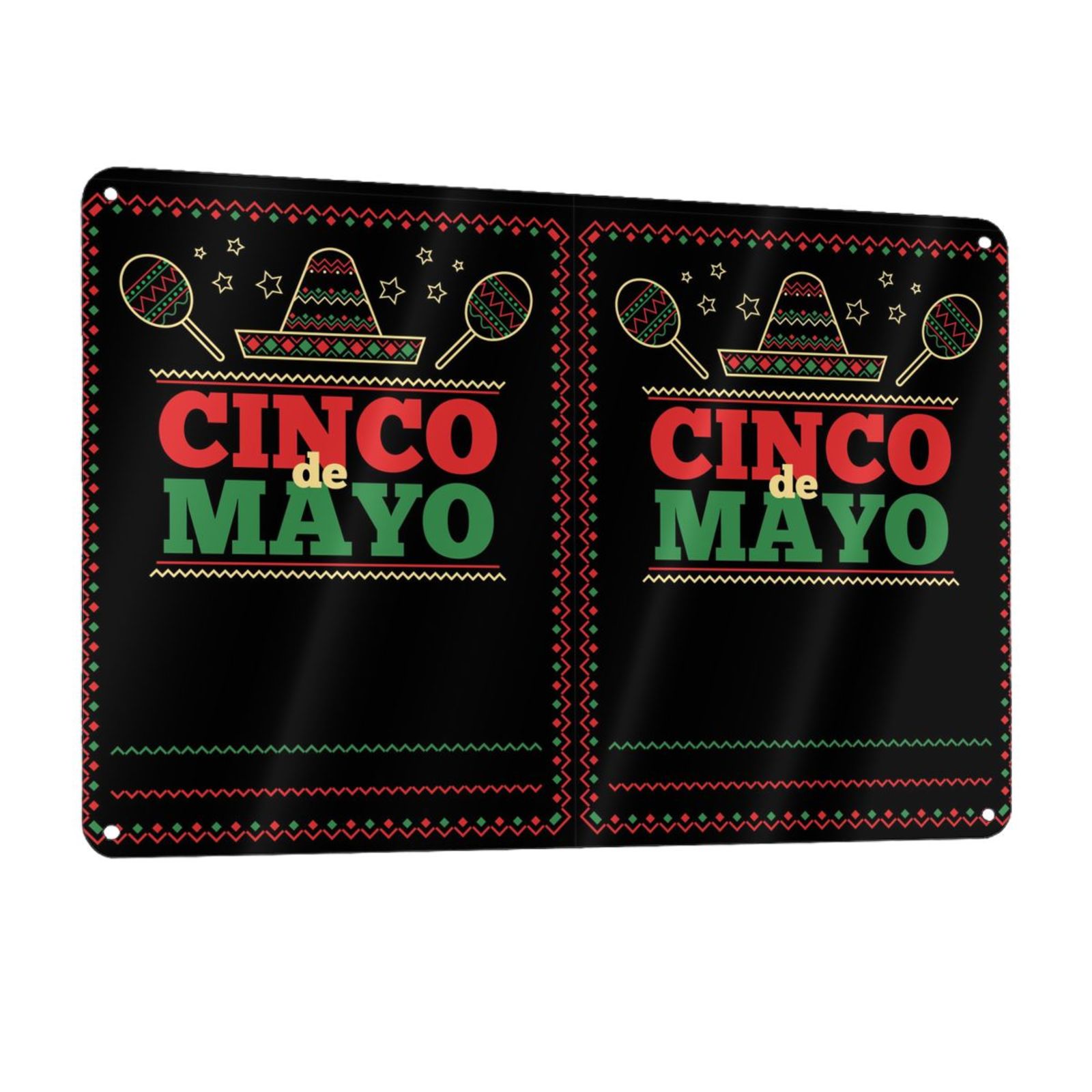 Cinco De Mayo Mexican Fiesta 2024 Sign 12x8in Indoor Outdoor Metal ...