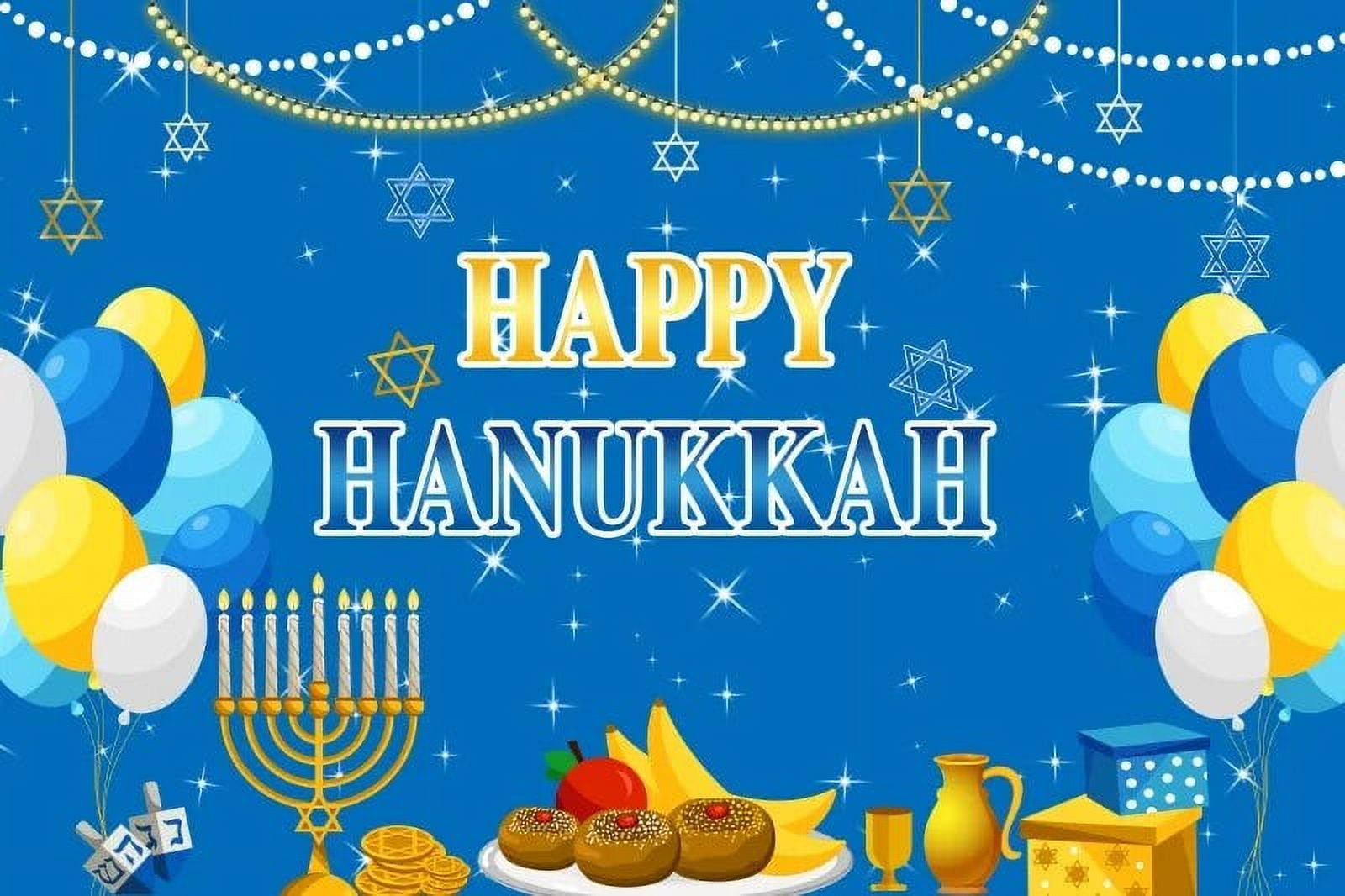 Happy Hanukkah Photo Backdrop Jewish Festival Home Decor Chanukah ...