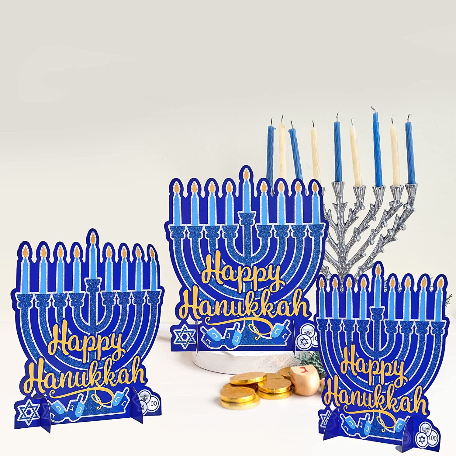 Happy Hanukkah Supplies Hanukkah Centerpiece Table Decorations ...