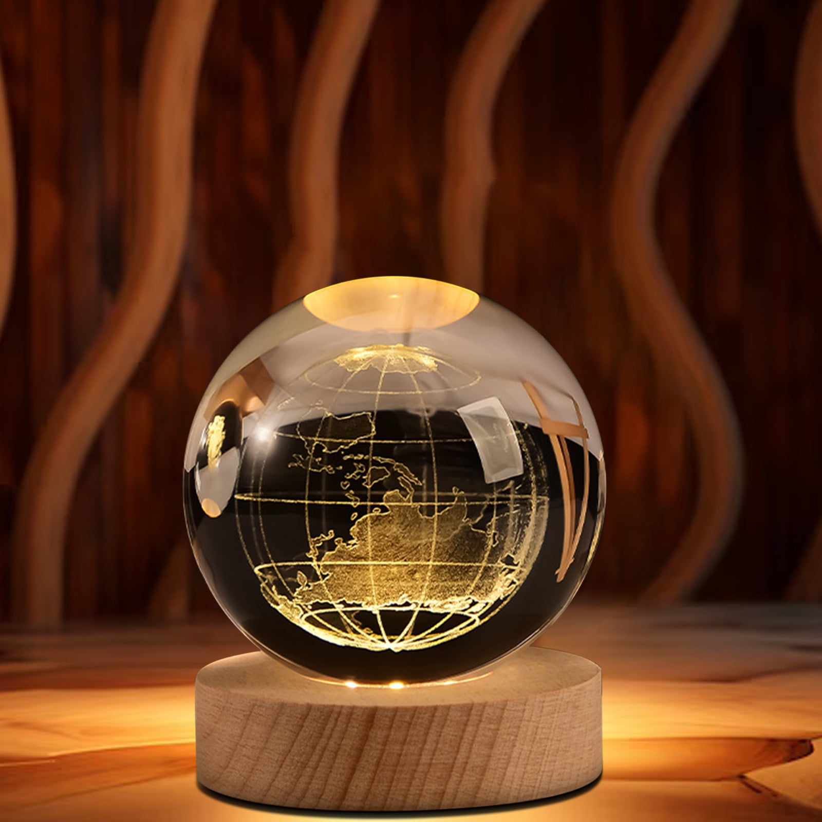 Happy Haves Light Sphere, Happyhaves Calming Stellar Spheres The Galaxy, 3D Solar System Crystal ...