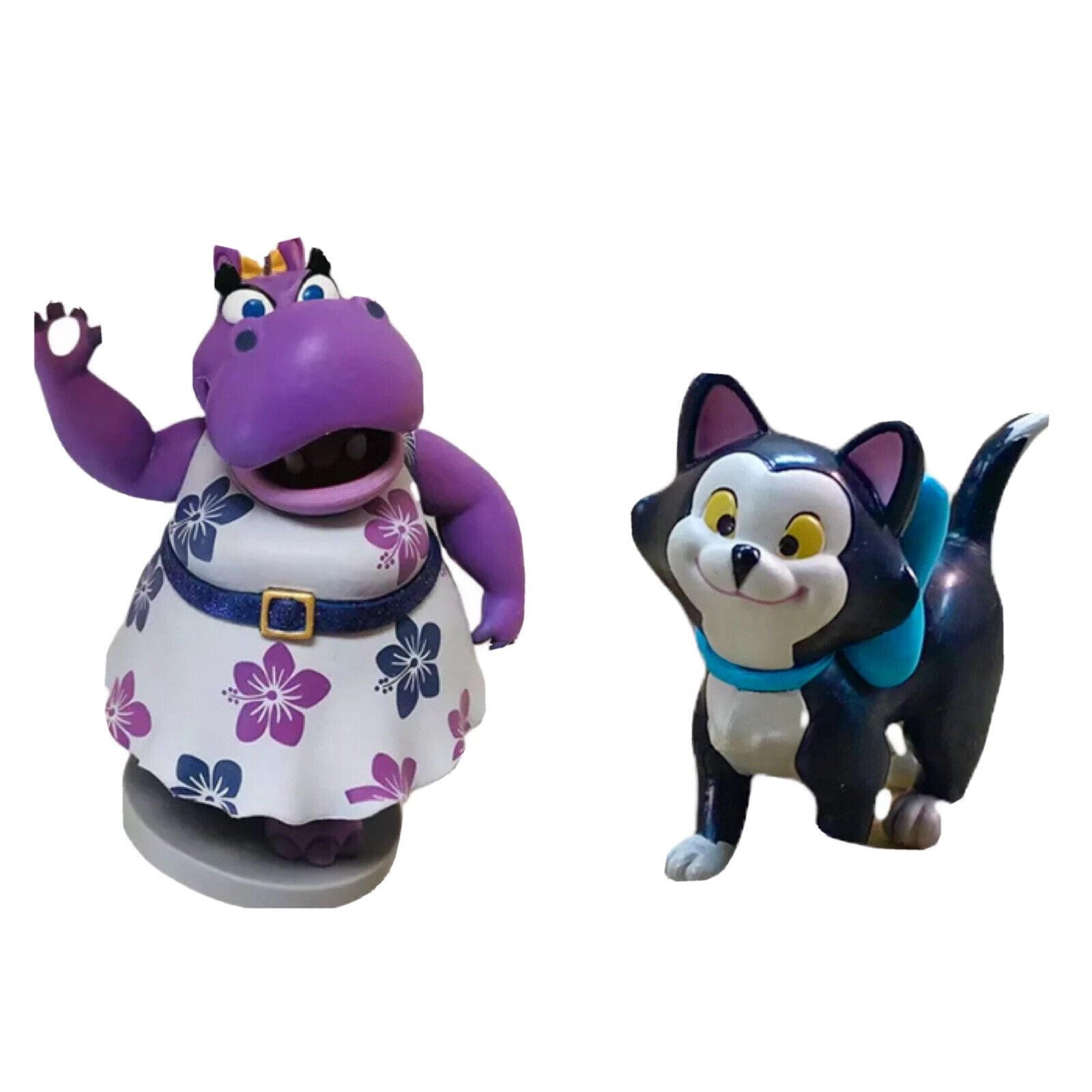Happy Helper Hilda Hippo & Figaro Cat 3" Cake Topper Figure Figurine ...