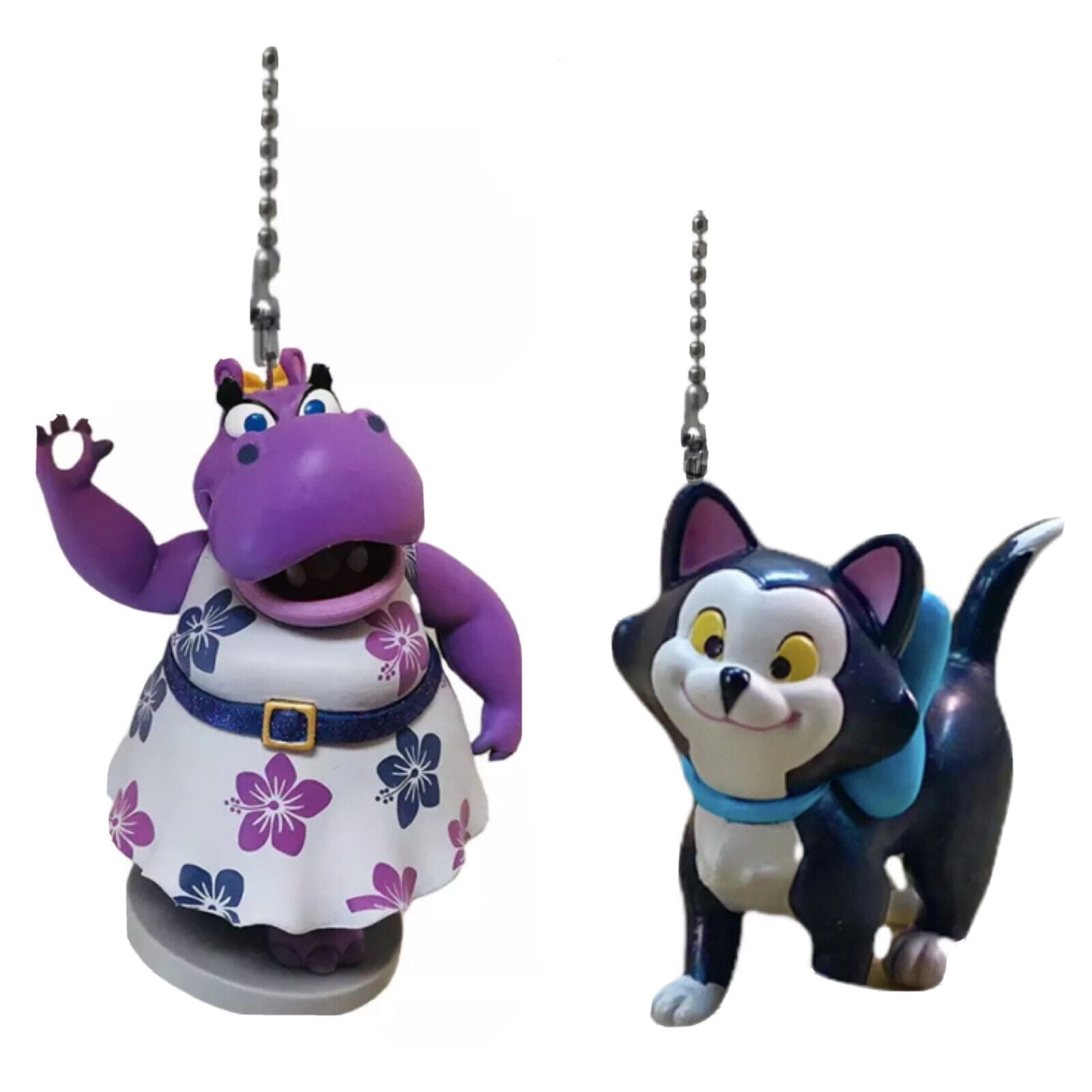 Happy Helper Hilda Hippo & Figaro Cat Fan Lamp Light Pull Figure ...