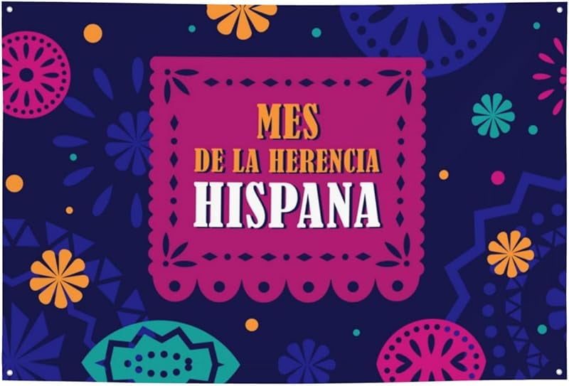 Happy Hispanic Heritage Month Backdrop Latin Americans Heritage Holiday ...