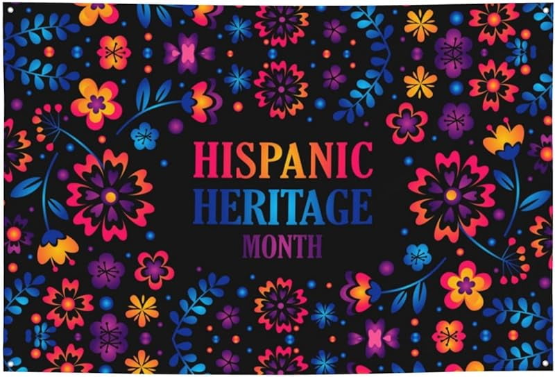 Happy Hispanic Heritage Month Backdrop Latin Americans Heritage Holiday ...