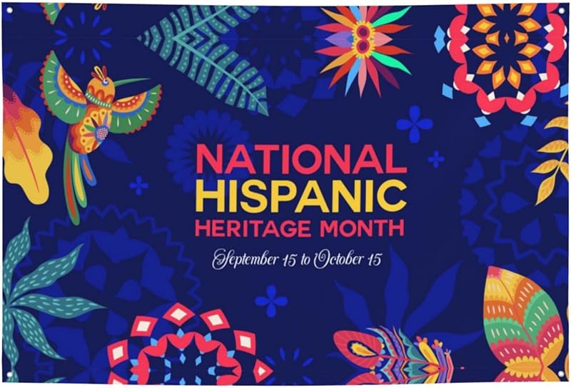 Happy Hispanic Heritage Month Backdrop Latin Americans Heritage Holiday ...