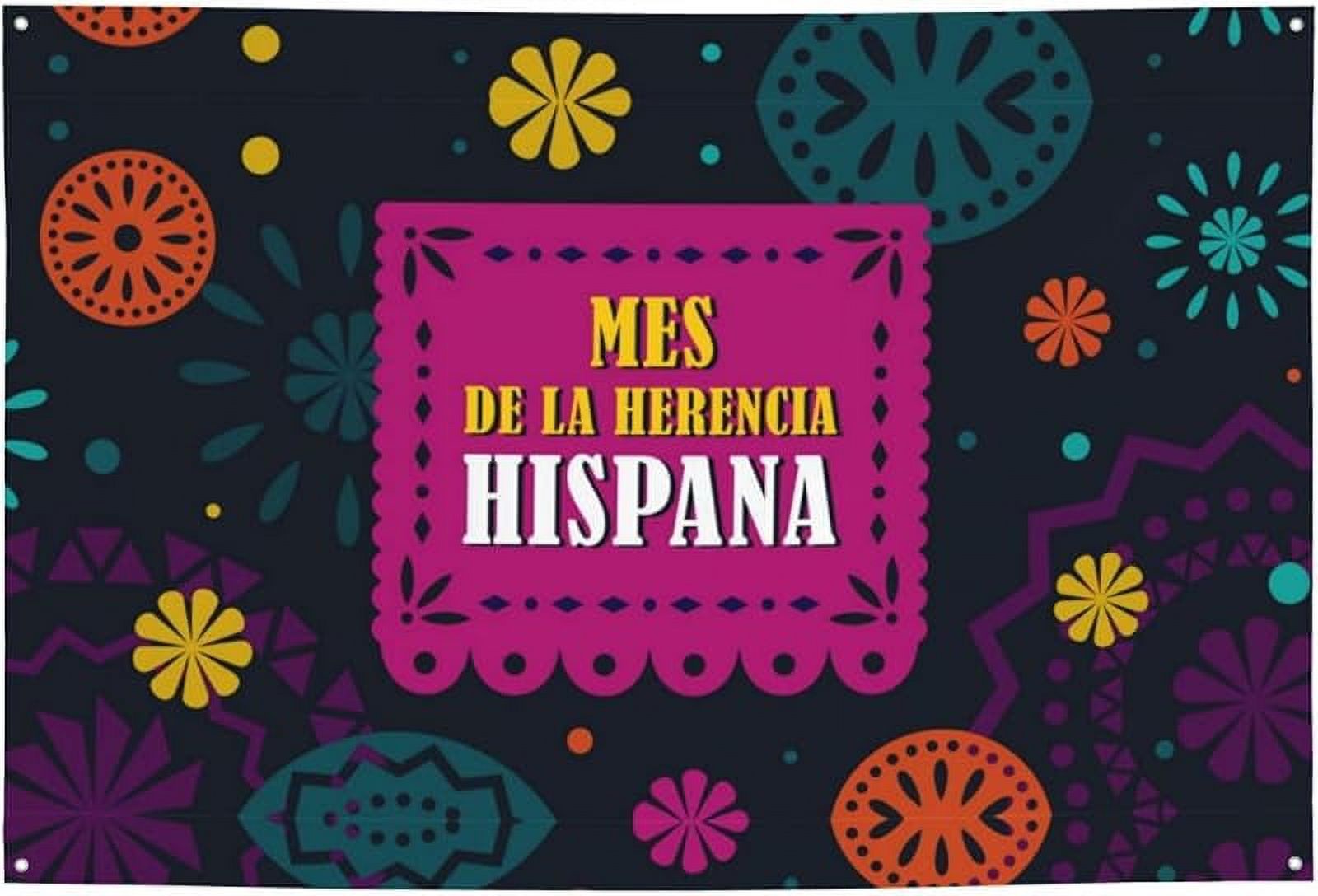 Happy Hispanic Heritage Month Backdrop Latin Americans Heritage Holiday ...