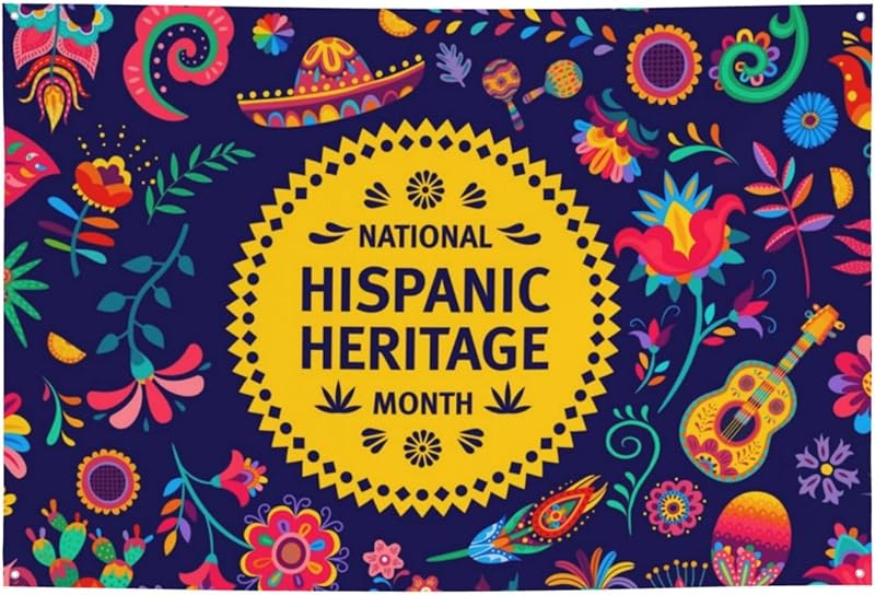 Happy Hispanic Heritage Month Backdrop Latin Americans Heritage Holiday ...