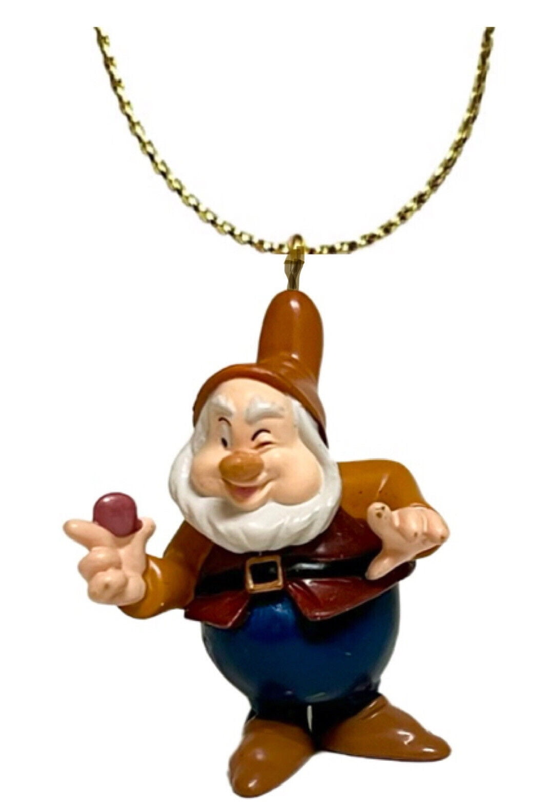 Happy Holding Gem Dwarf PVC 3" Ornament Charm Figure Figurine Snow ...