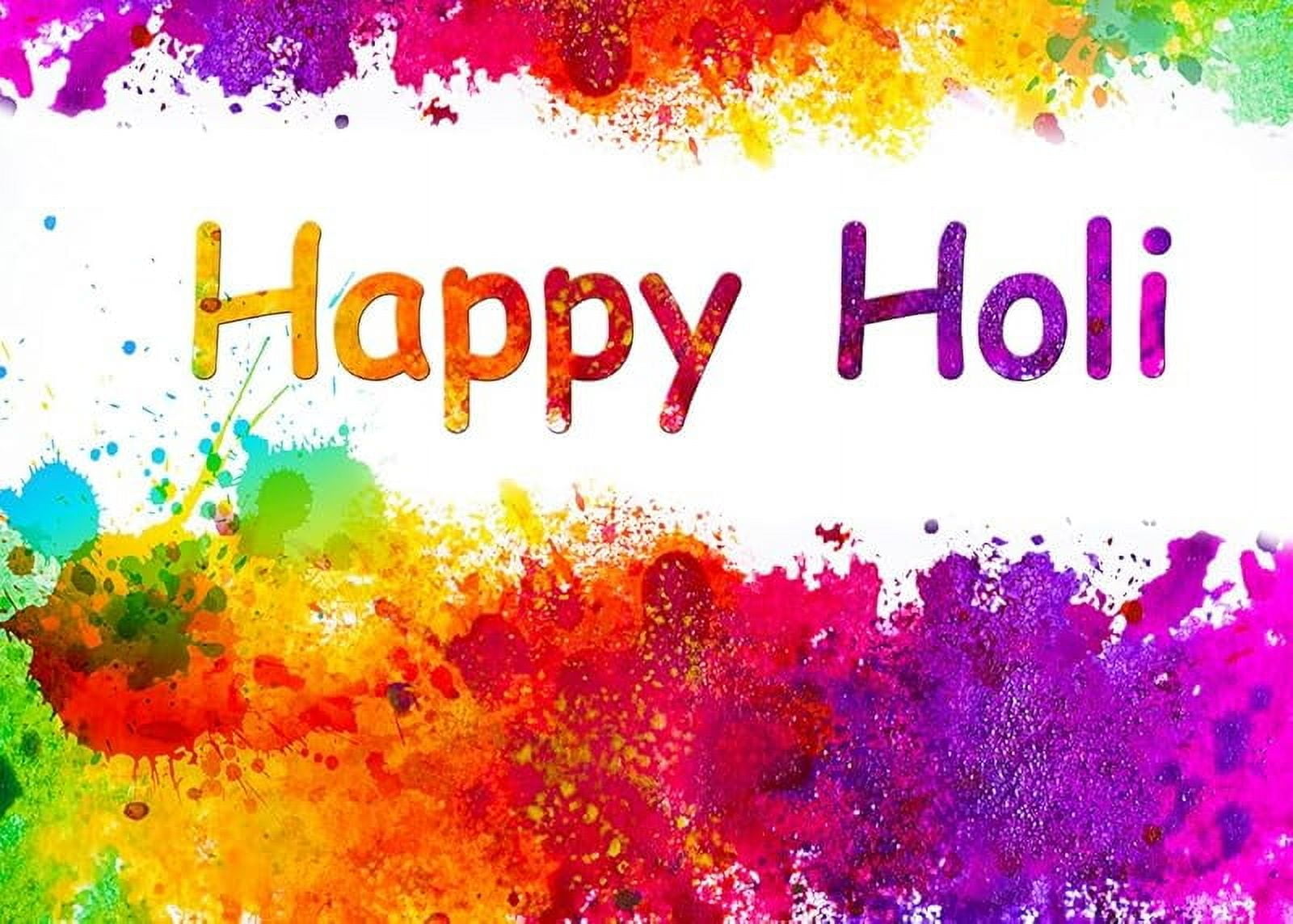 Happy Holi Backdrop Colorful Paint Splash Photography Background Indian ...