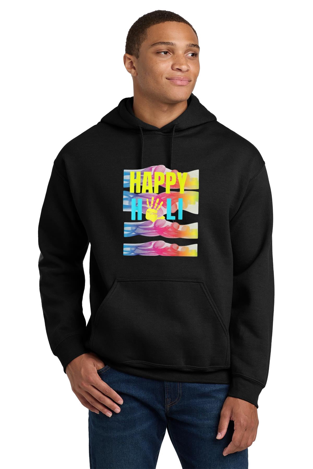 Happy Holi Hoodie, Gift Idea for the Festival of Colors, for men ...