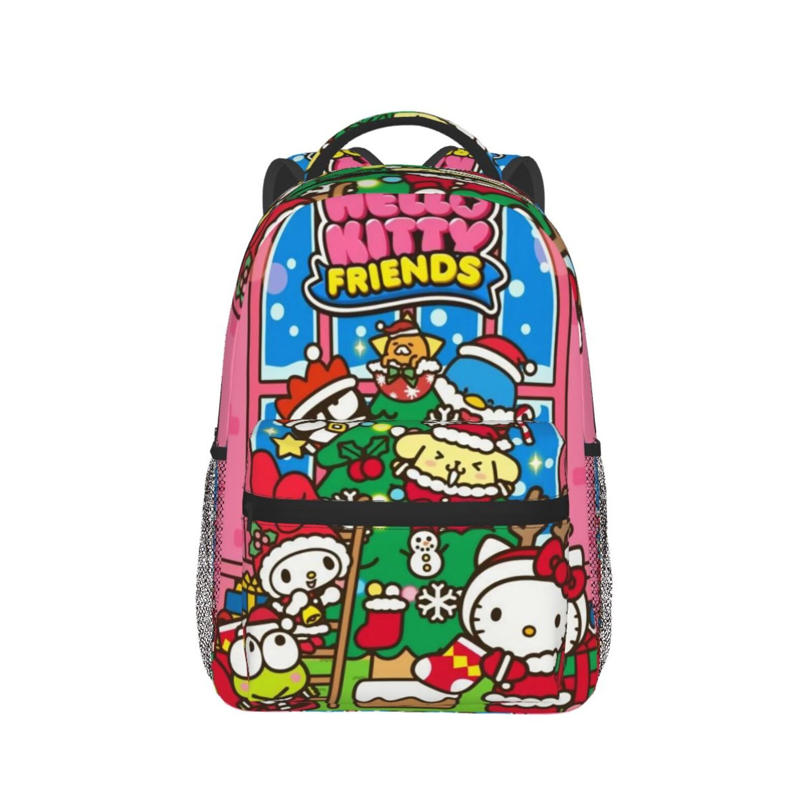 Happy Holidays Hello-Kitty Kuromi Melody Cinnamoroll Backpack,Polyester ...