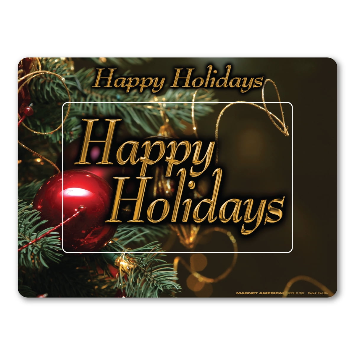 Happy Holidays Picture Frame Magnet - Walmart.com