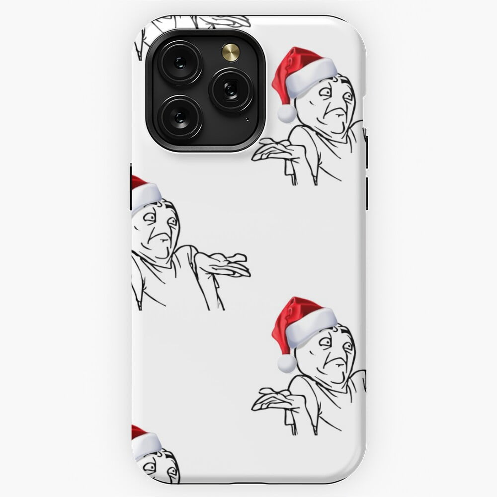 Happy Holidays Troll Face Meme Christmas Art iPhone Case 17 through 11 ...