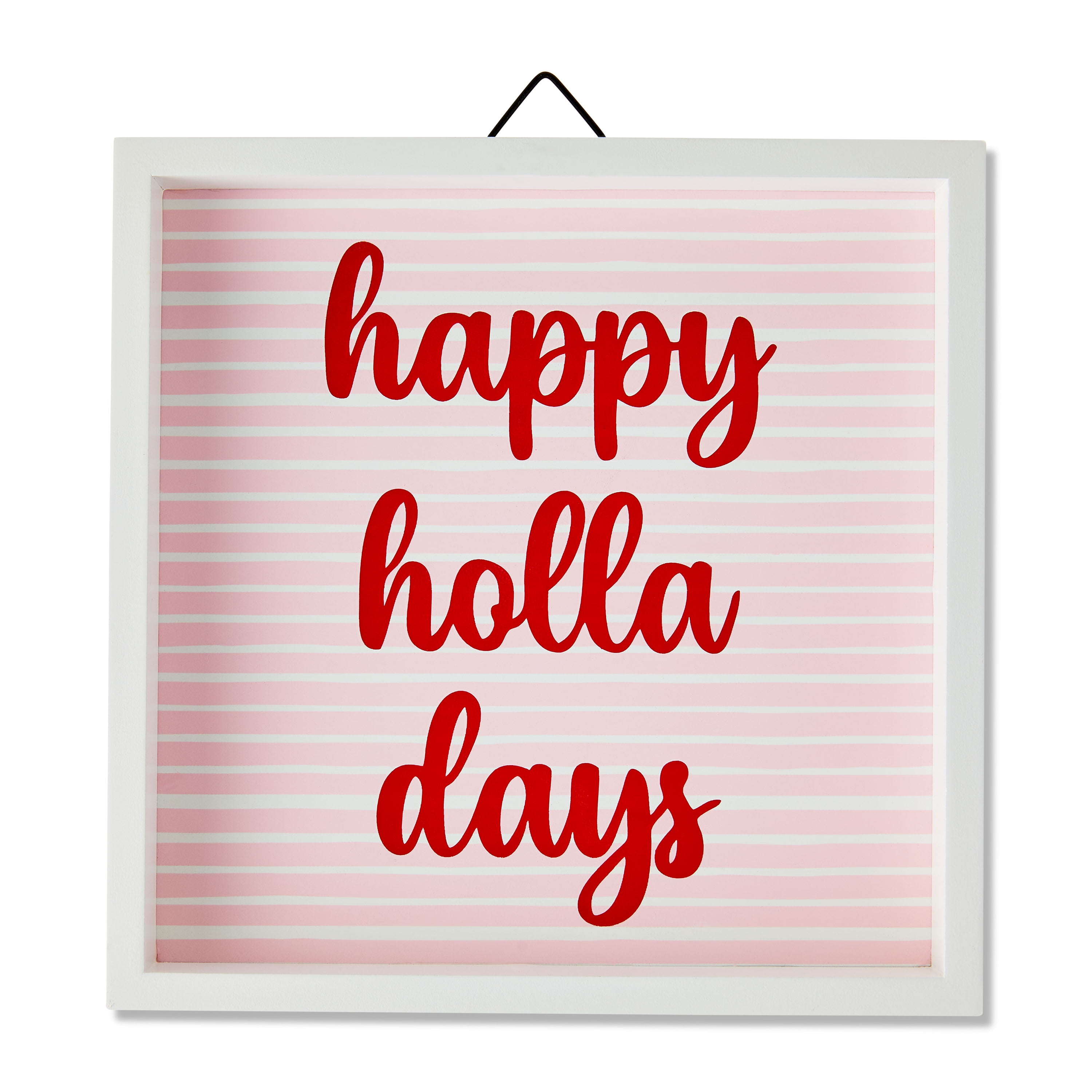 Happy Holla Days Hanging Decor, 8 in x 8 in, by Holiday Time - Walmart.com