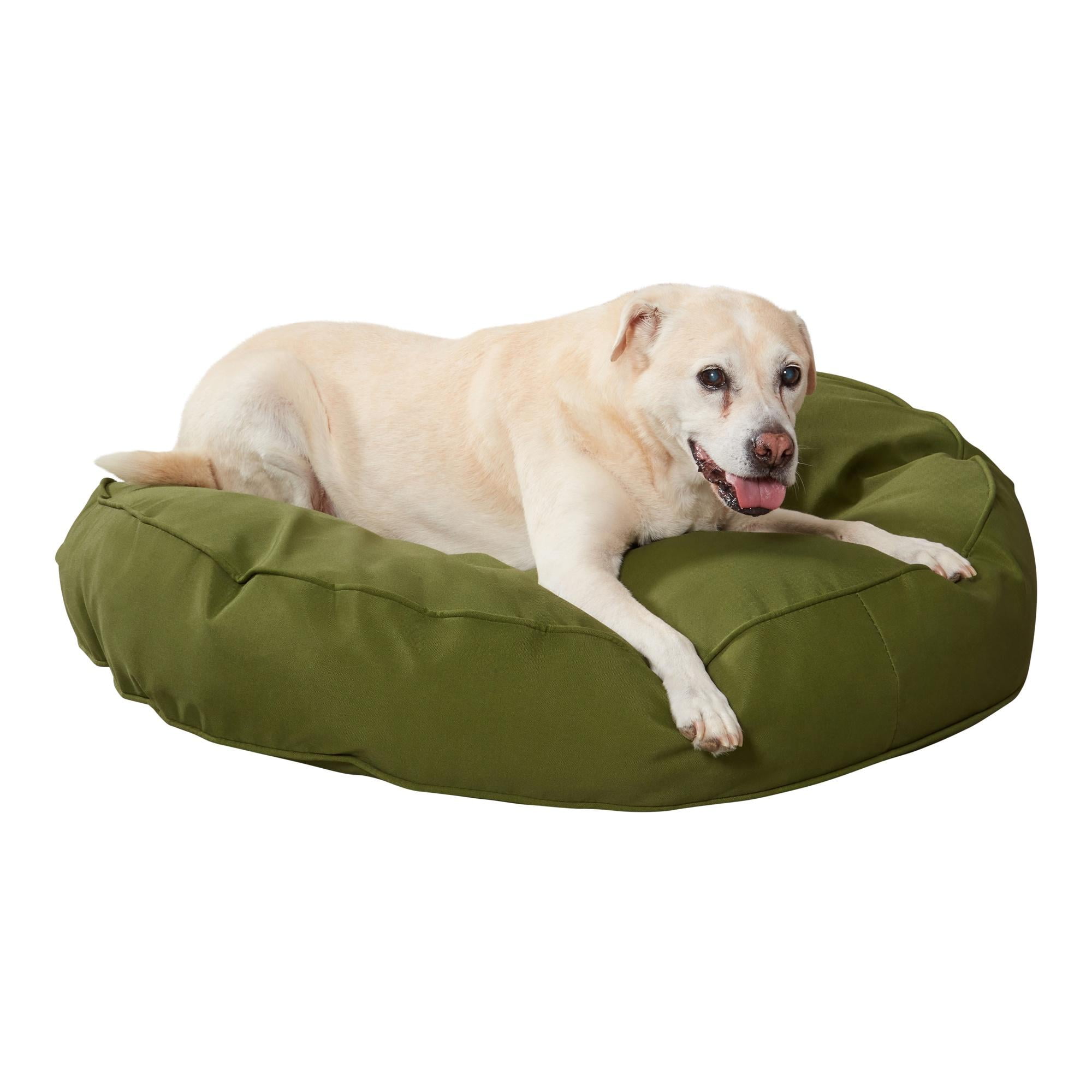Happy Hounds Gordie Indoor/Outdoor Round Dog Bed, Medium (36"), Hunter ...