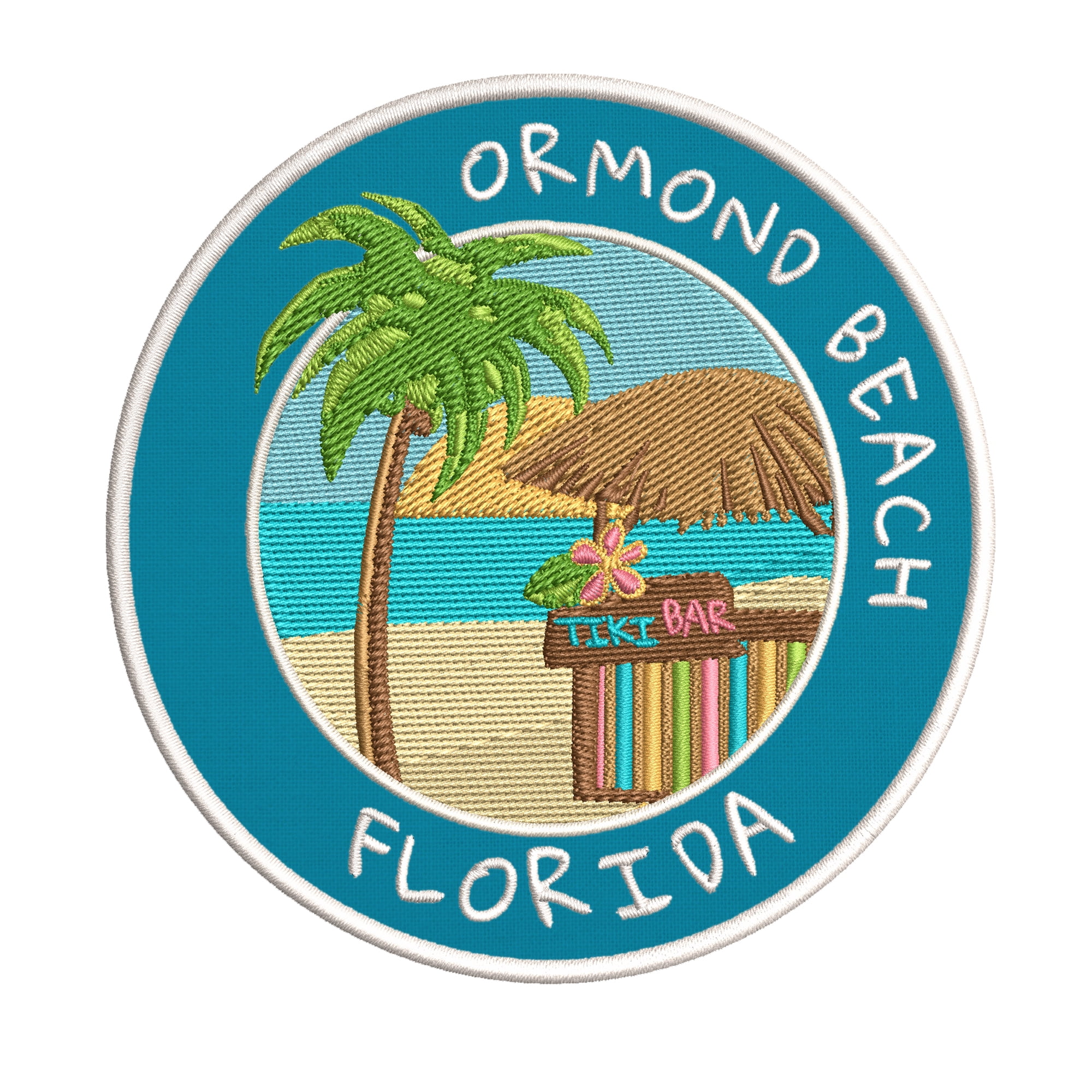 Happy Hour! Ormond Beach, Florida 3.5 Inch Iron Or Sew On Embroidered ...