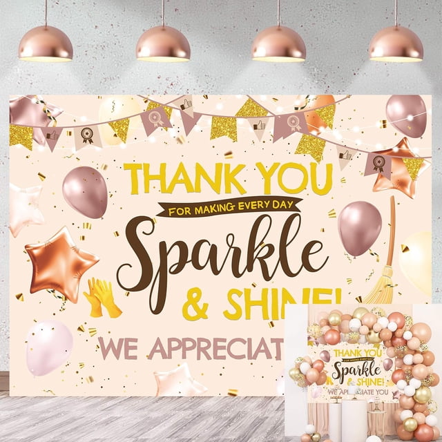 Happy Housekeeping Week Backdrop Thank You for All You Do Photography ...